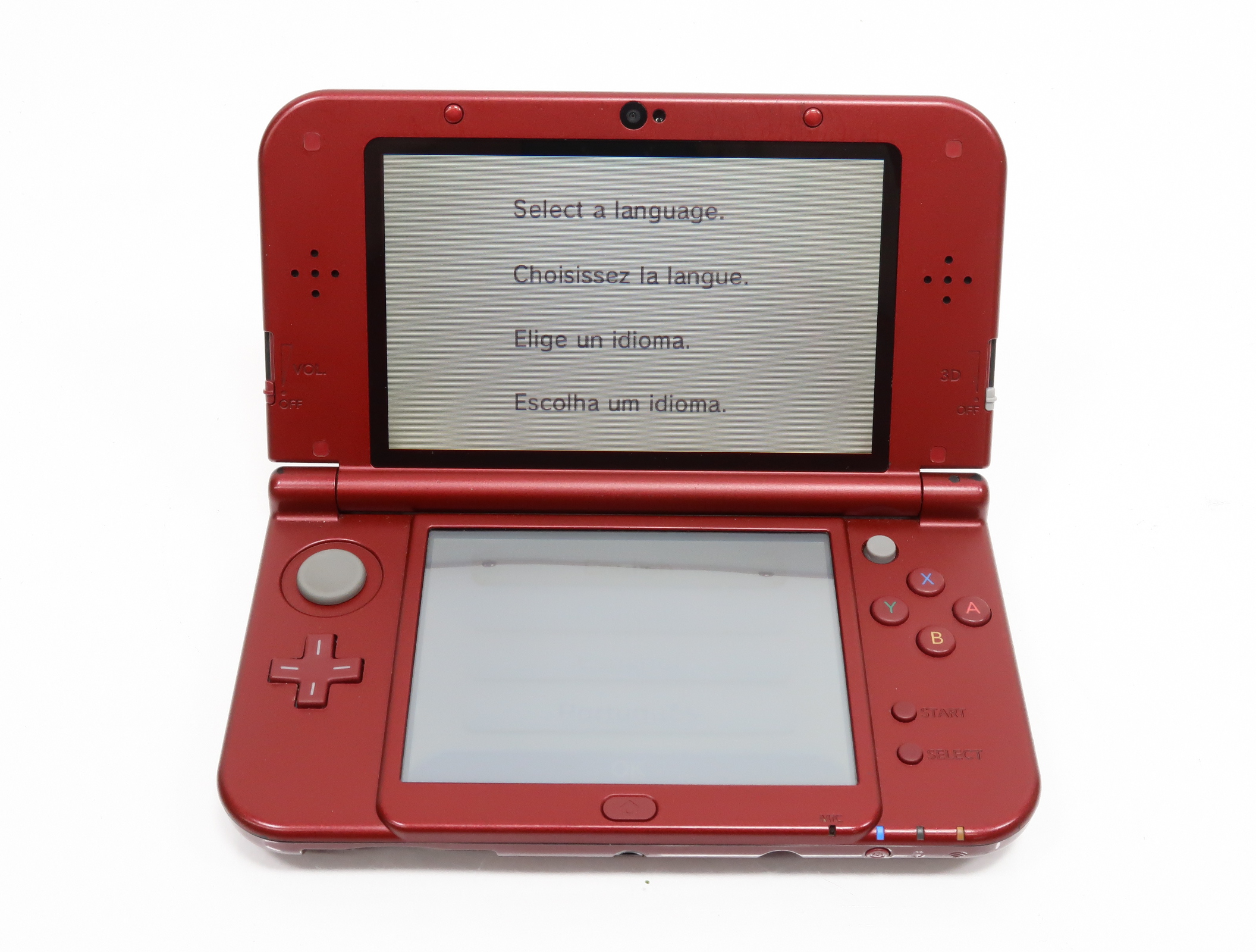 Nintendo New 3DS XL RED-001 Portable Video Game Handheld