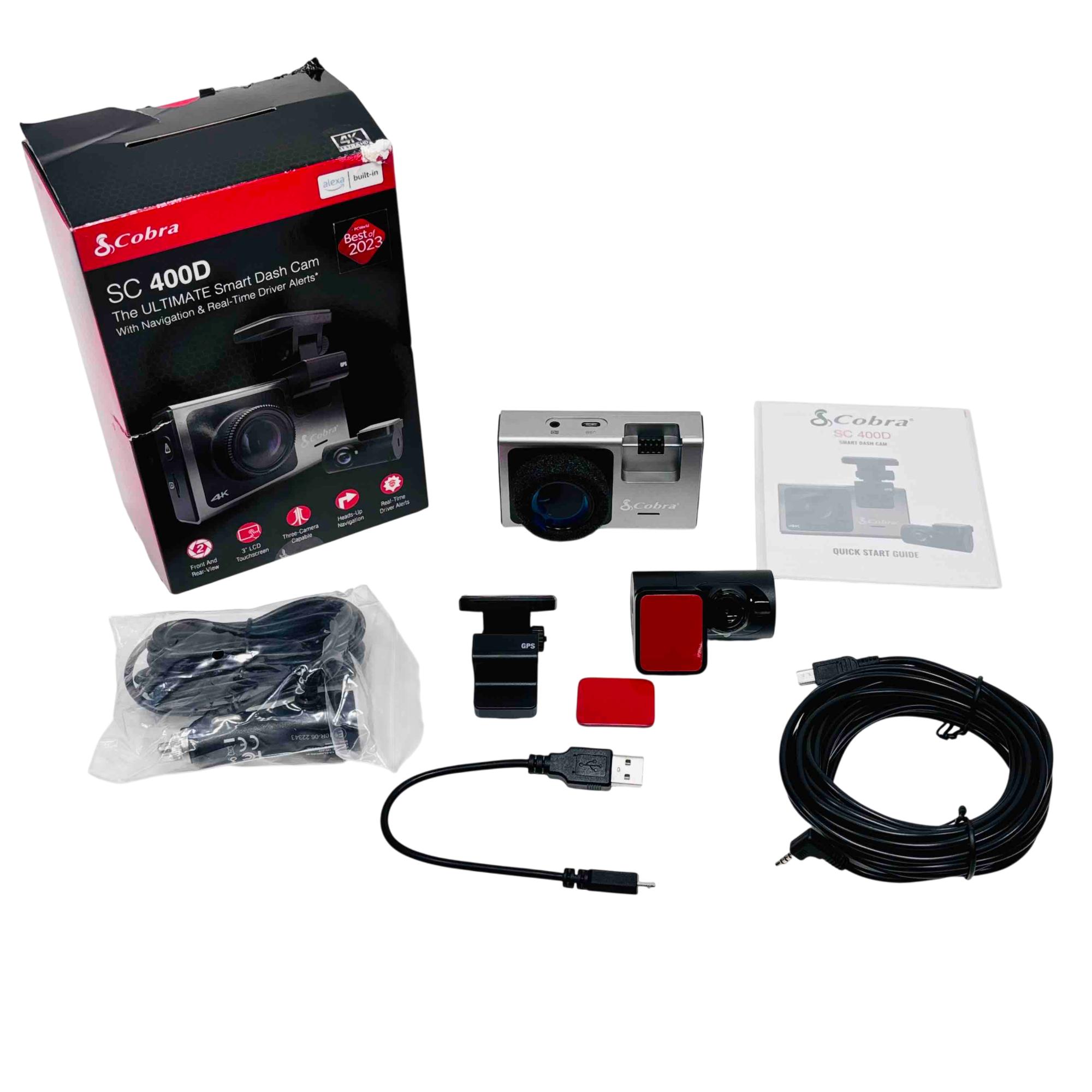 Cobra SC 400D 4K GPS Smart Front/Rear Dash Camera