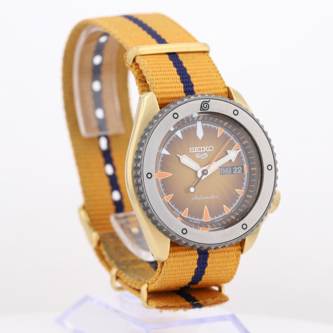 Seiko 5 Sports Limited Edition Naruto Orange Dial Automatic Men's ...