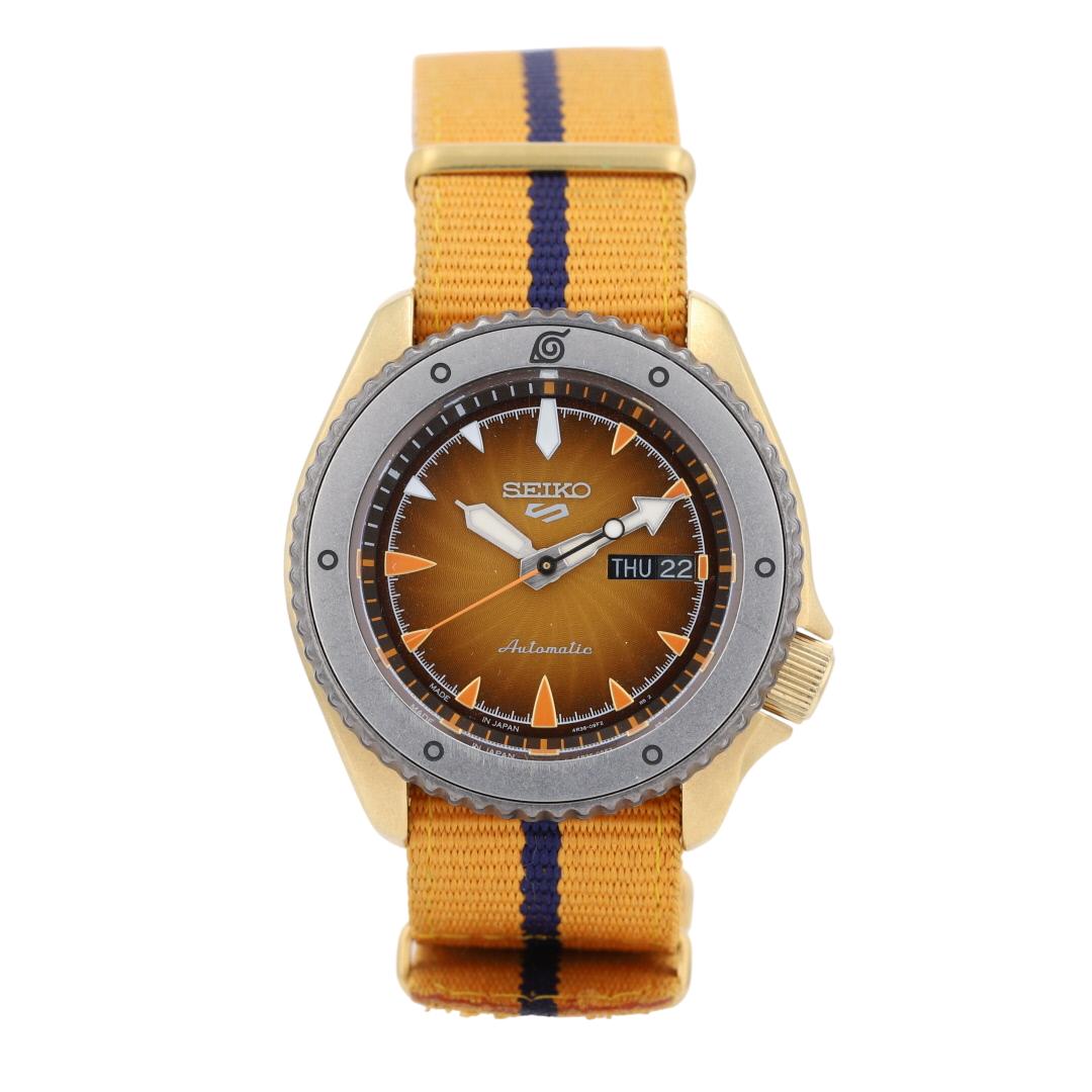 Seiko 5 Sports Limited Edition Naruto Orange Dial Automatic Men's ...
