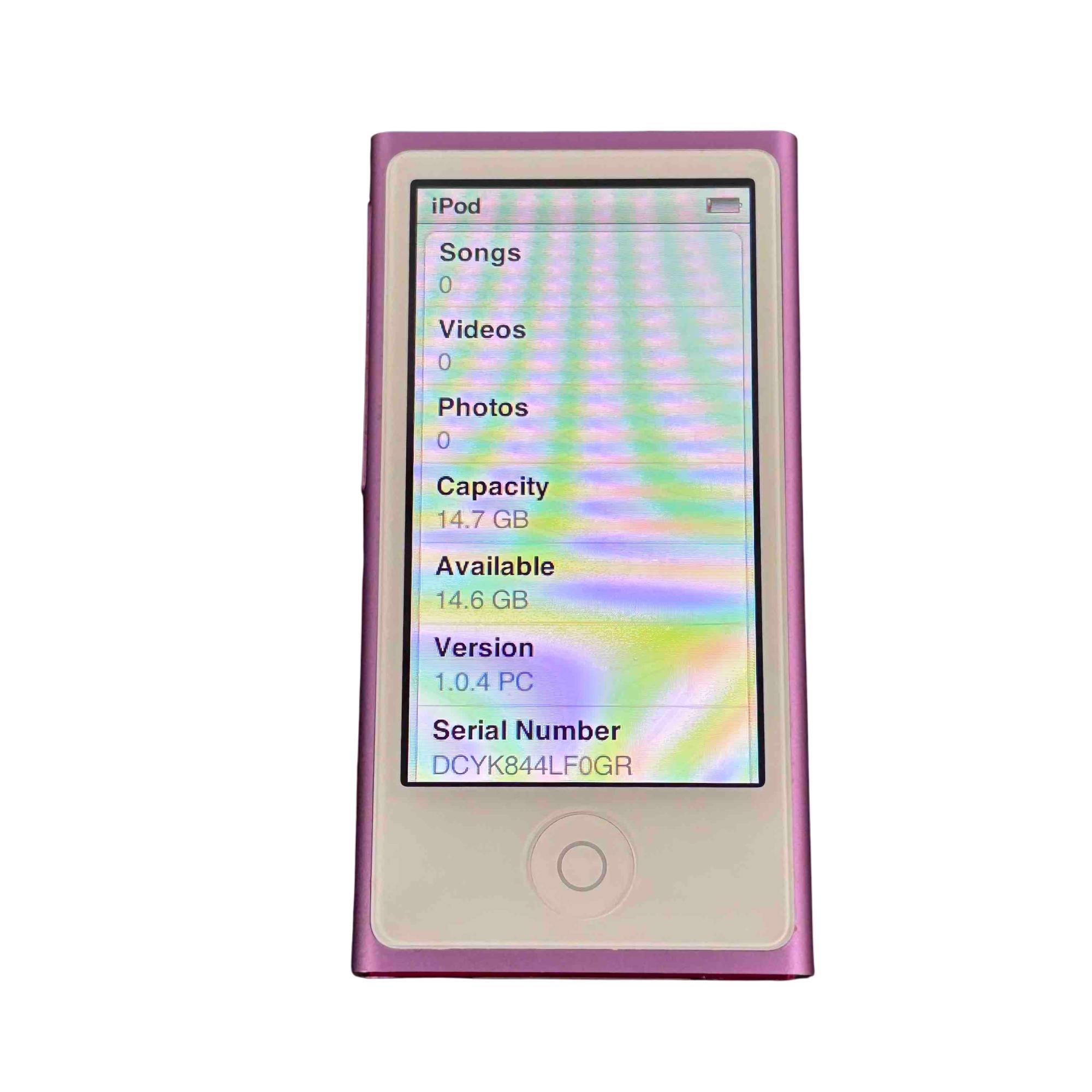Apple iPod Nano 7th Gen A1446 MD479LL 16GB 2.5" MP3 Player