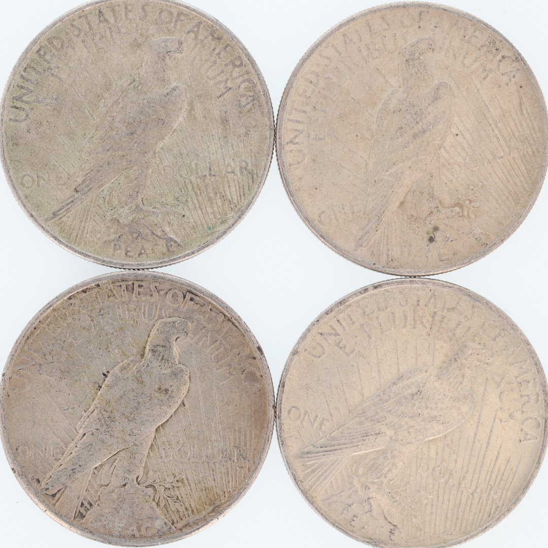 1922 $1 Silver Peace Dollar Lady Liberty Perched Eagle Coins Set of 20 ...