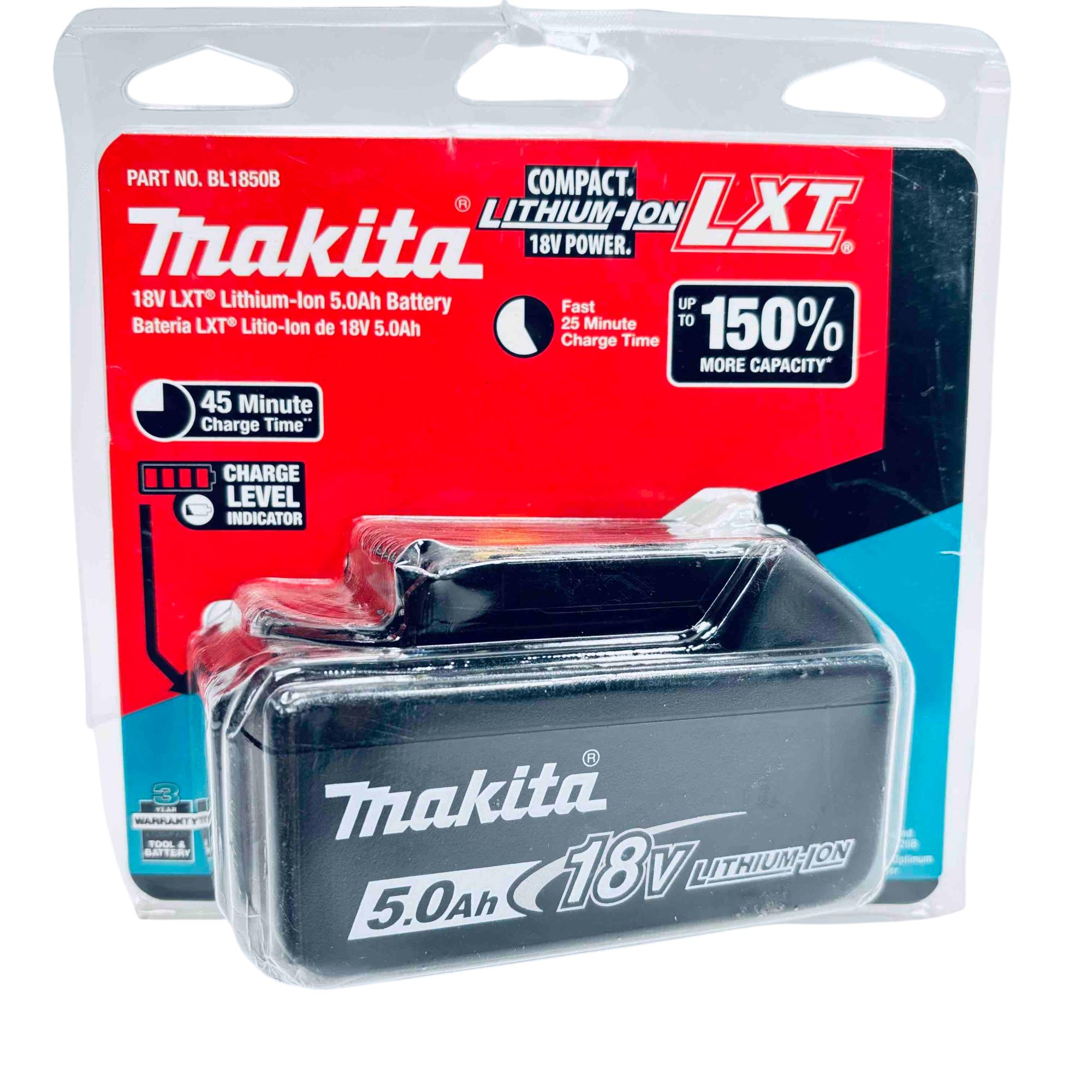 Makita BL1850B 18V LXT Lithium-Ion 5.0Ah Battery Pack