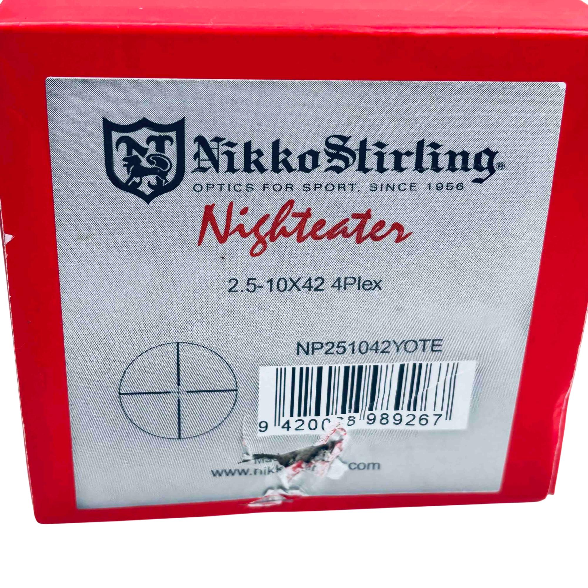 Nikko Stirling Nighteater 2.5-10x42 4Plex Target Master Scope Camo Finish