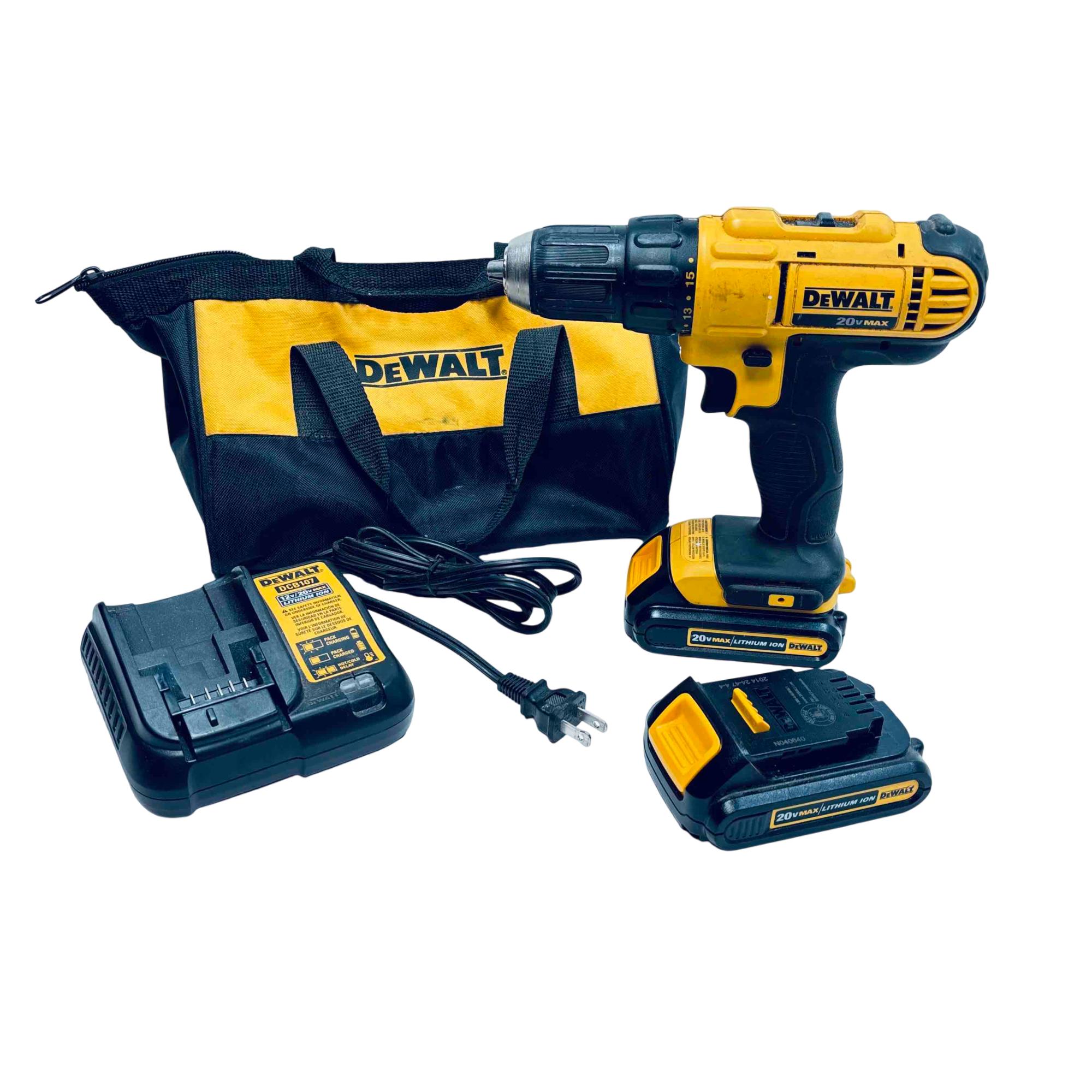 DeWalt DCD771 20V 1/2" Cordless Drill Driver Kit