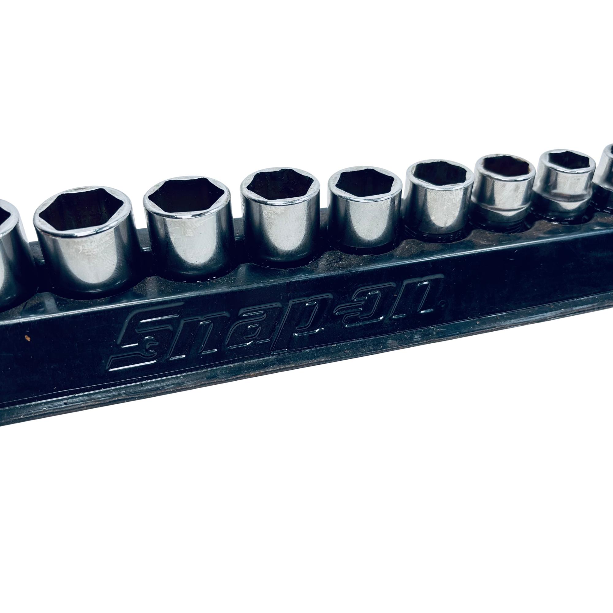 Snap On 212YFSMY 12 pc 3/8" Drive 6-Point Metric Socket Set 8-19 mm