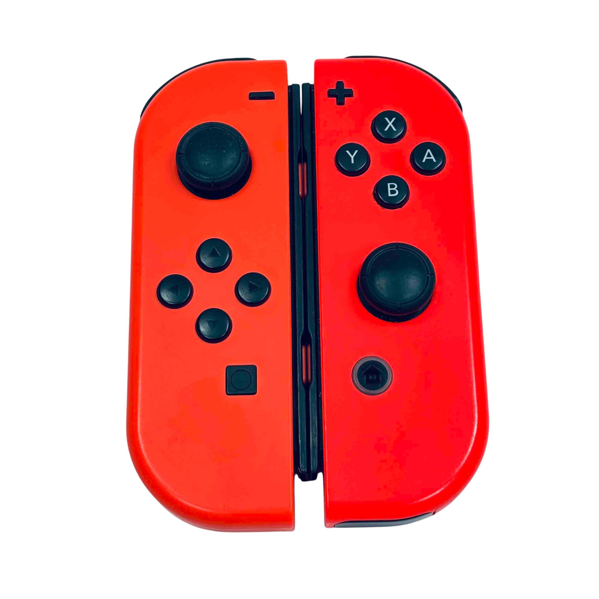 Nintendo Switch Joy-Con HAC-015 Neon Red L&R Gaming Controllers ...