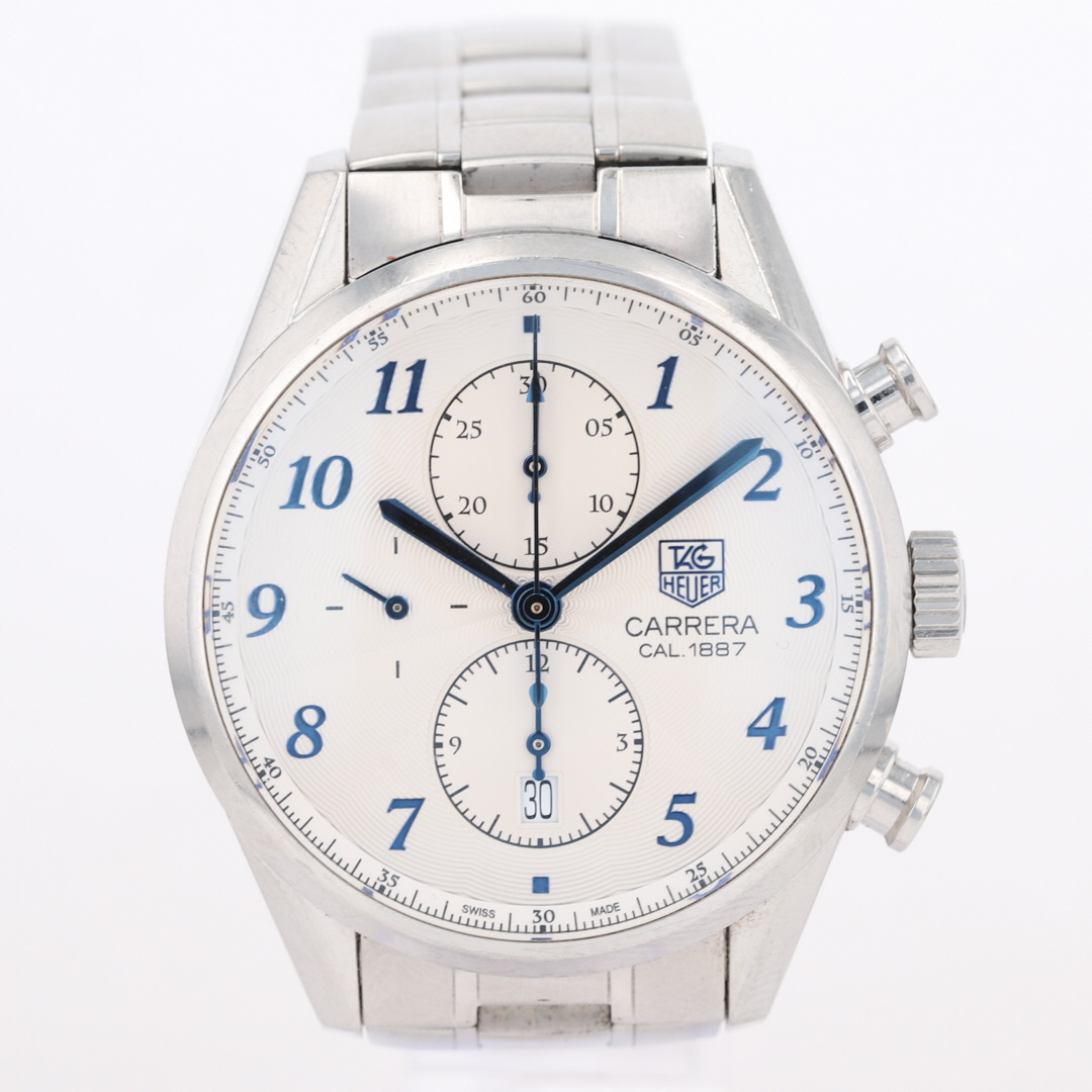 Tag Heuer Carrera Beige Dial Chronograph Stainless Steel Automatic Men ...