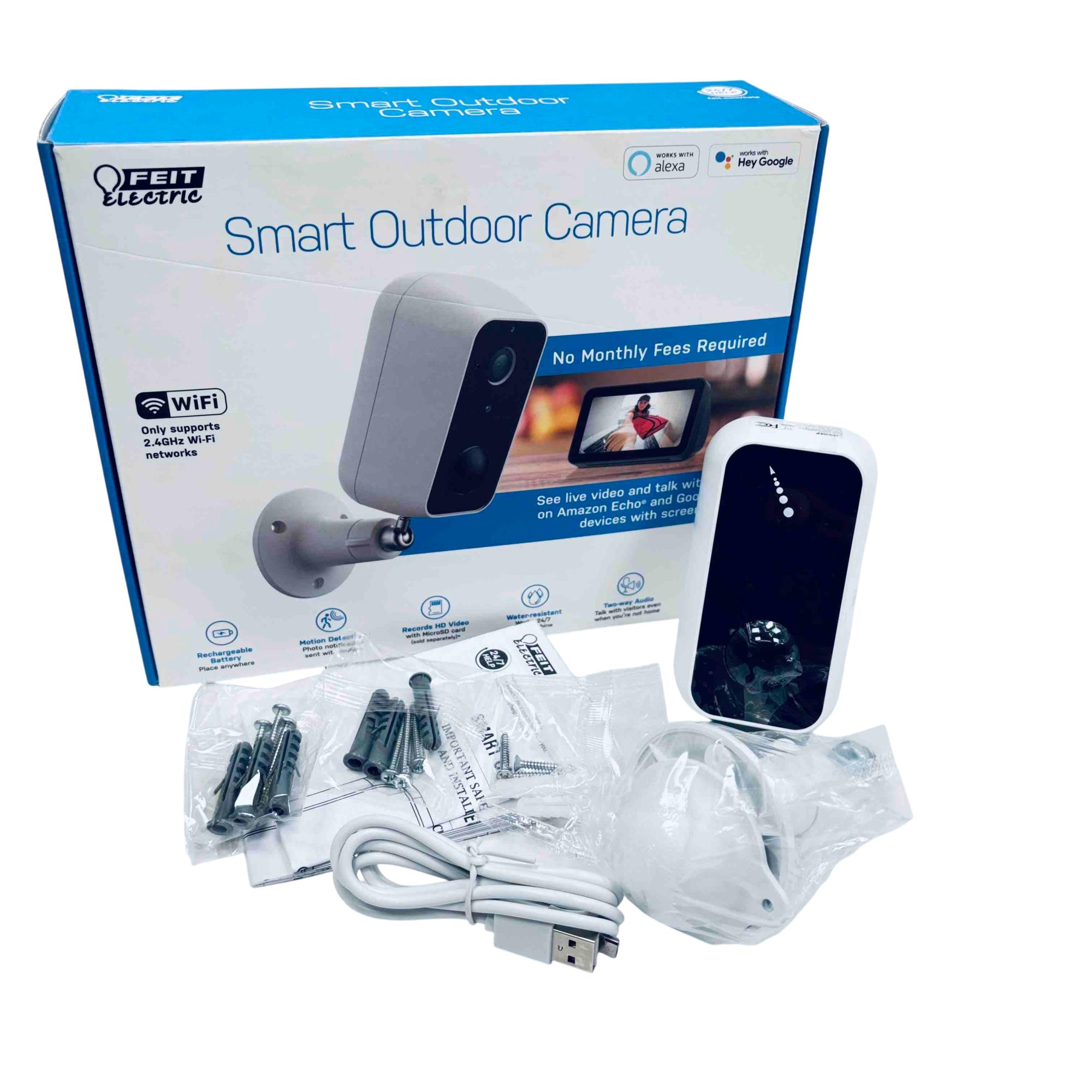 Feit Electric CAM/WM/WIFI/BAT Wifi Smart Outdoor Camera Kit