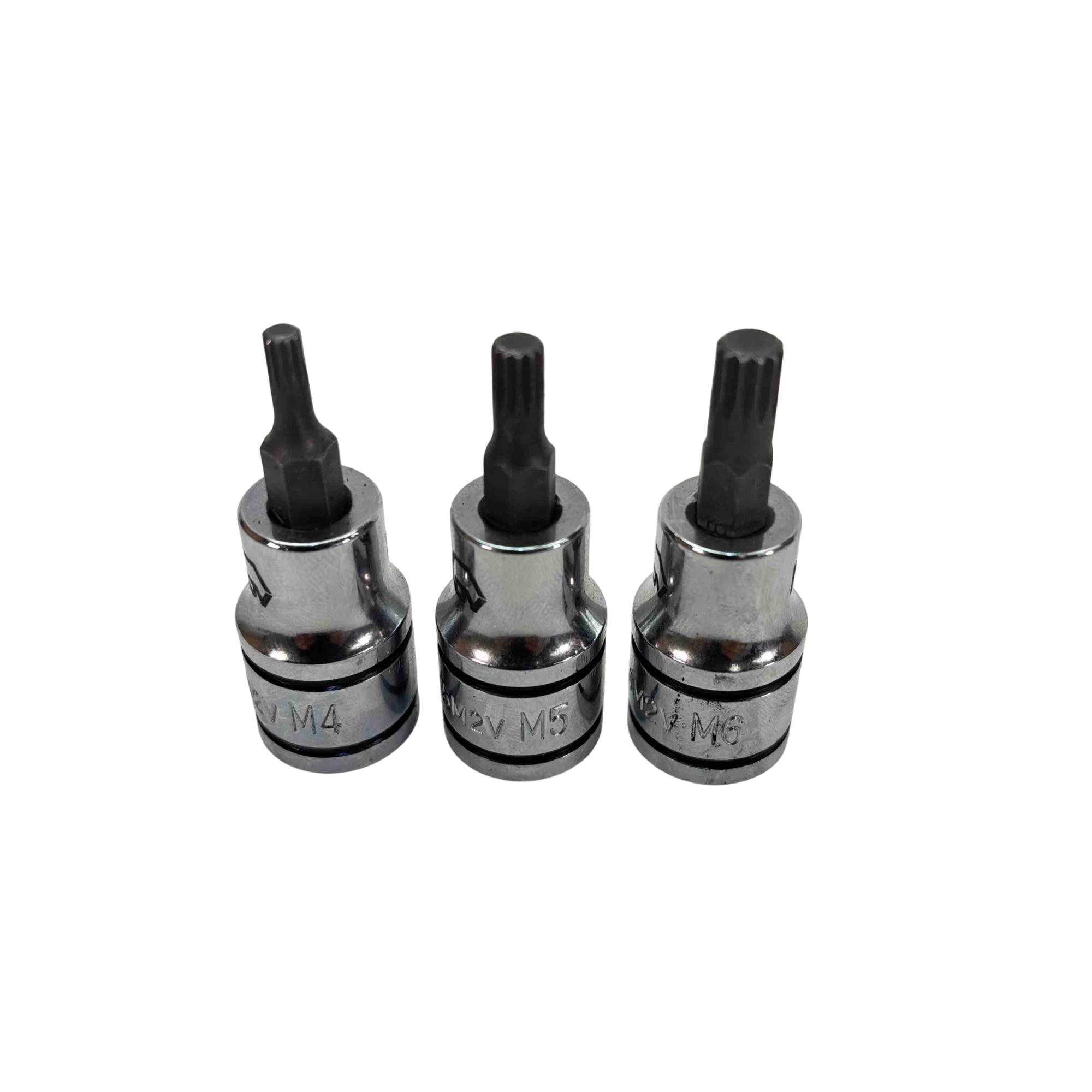 Matco SQM92V 9 Piece 3/8" Drive ADV Triple Square Bit Socket Set