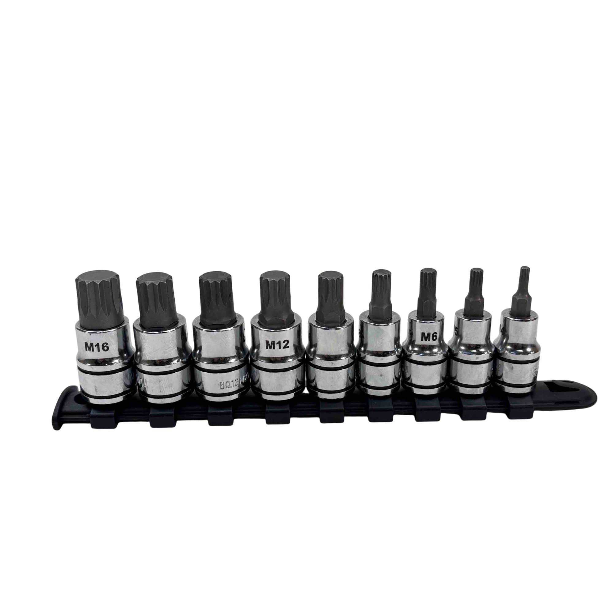 Matco SQM92V 9 Piece 3/8" Drive ADV Triple Square Bit Socket Set