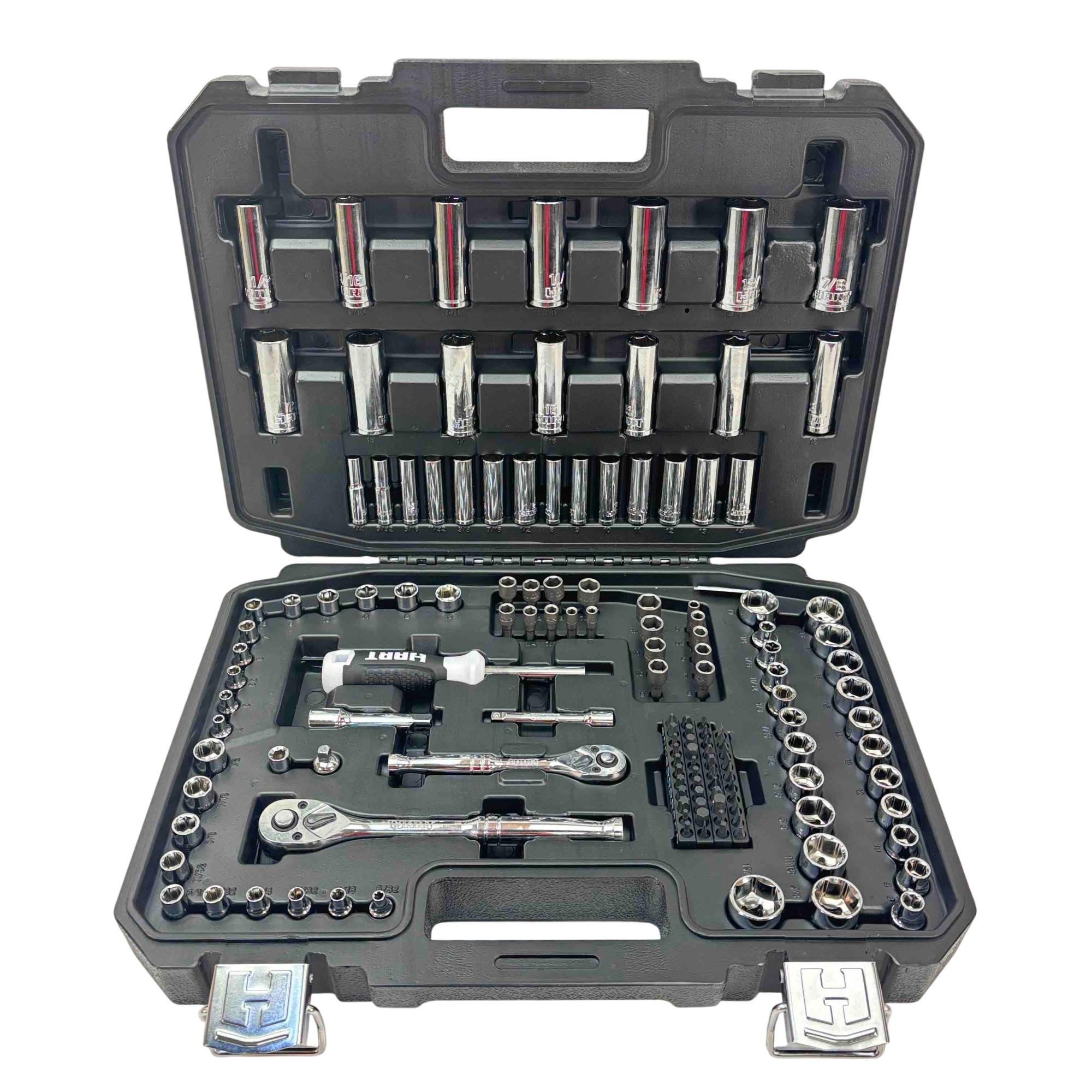 Hart Dynamics HHMTS402 140 Piece 1 4 3 8 inch Drive Mechanics Tool Set 3880