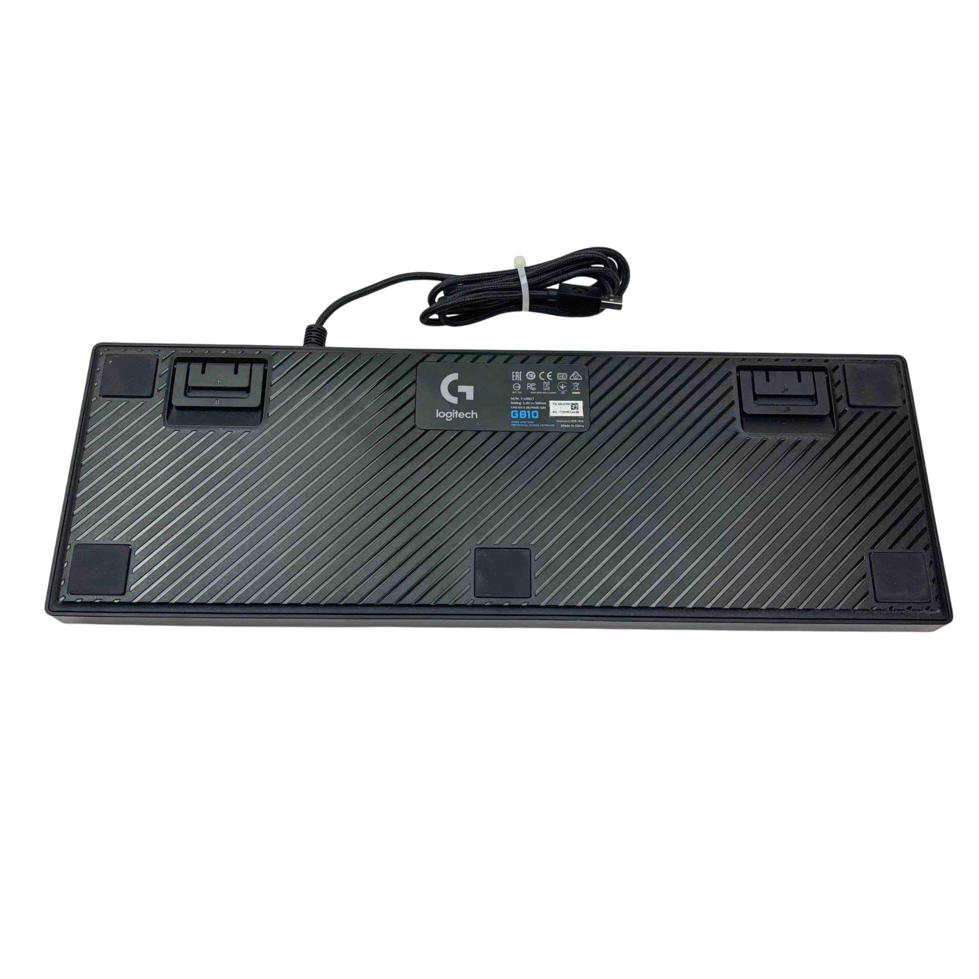 Logitech G815 LIGHTSYNC Full-Size Wired Mechanical GL Clicky Switch ...