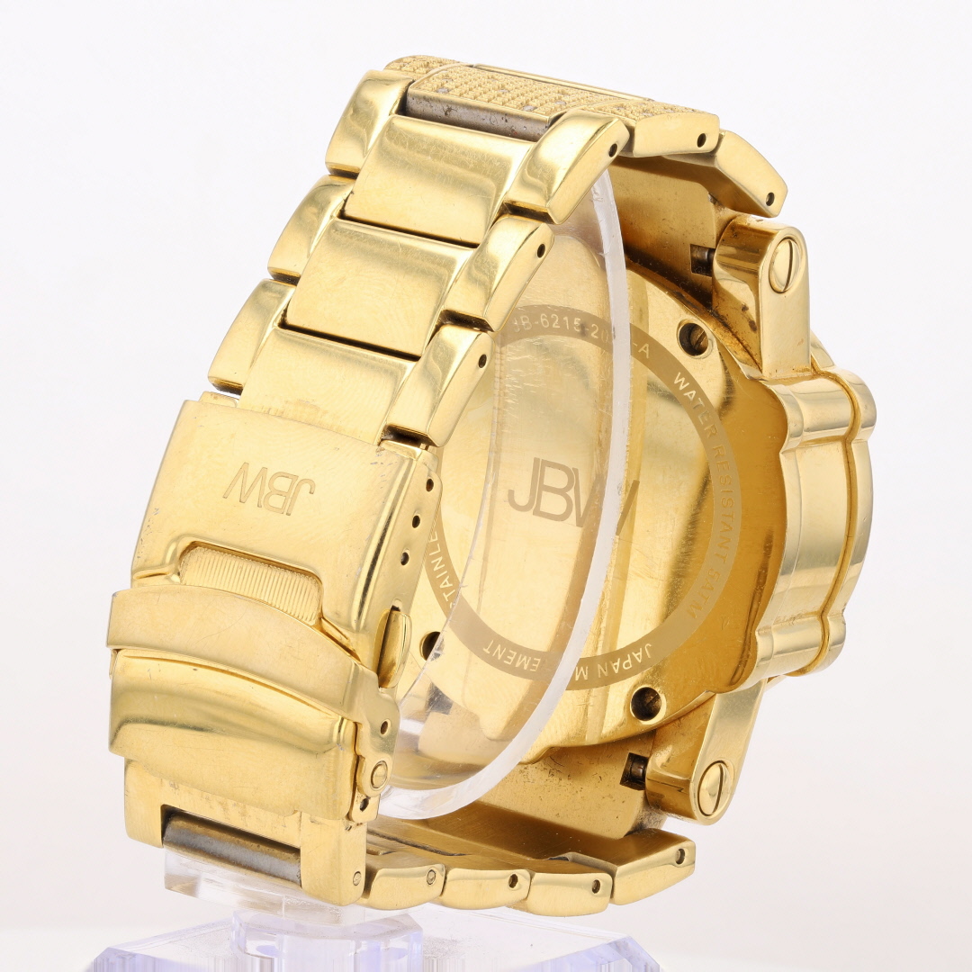 JBW Phantom 42mm Blue Mother of Pearl Dial Diamond Accents Men's Wristwatch