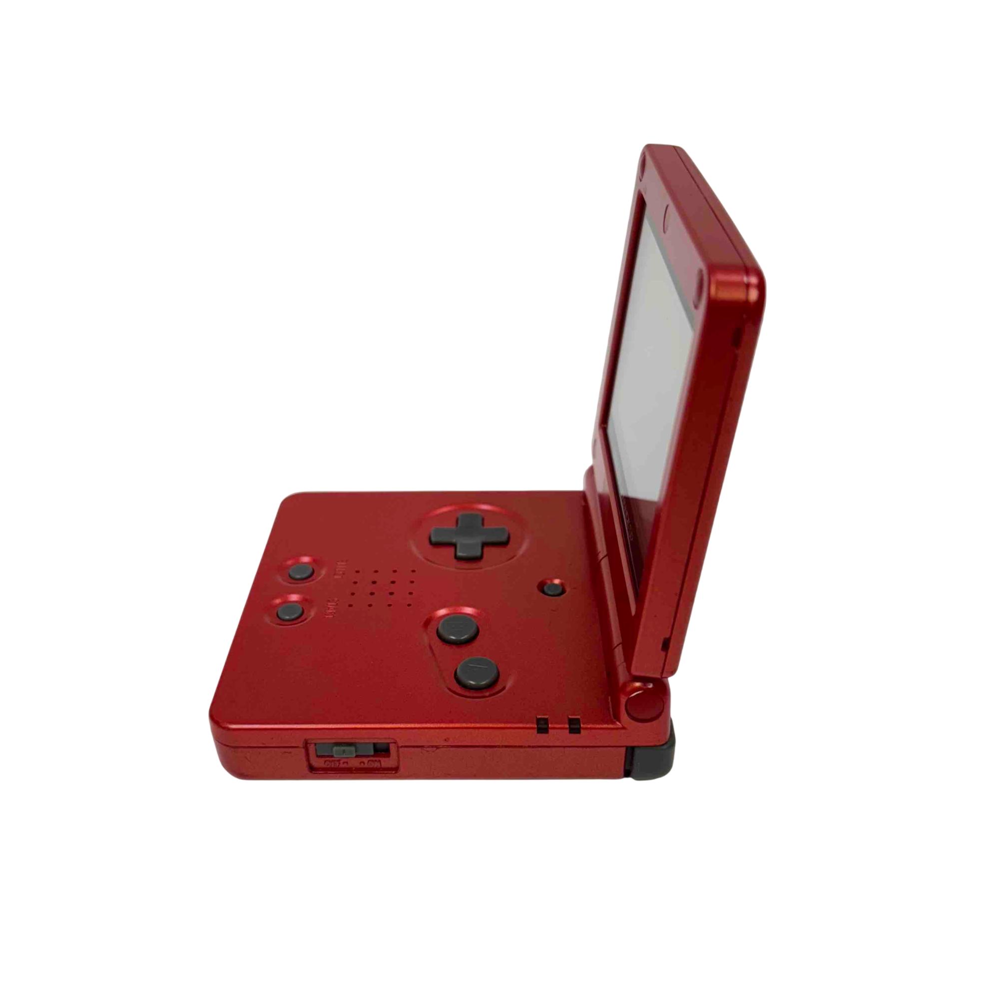 Nintendo Game Boy Advance SP Flame Red AGS-001 Handheld Console 0859