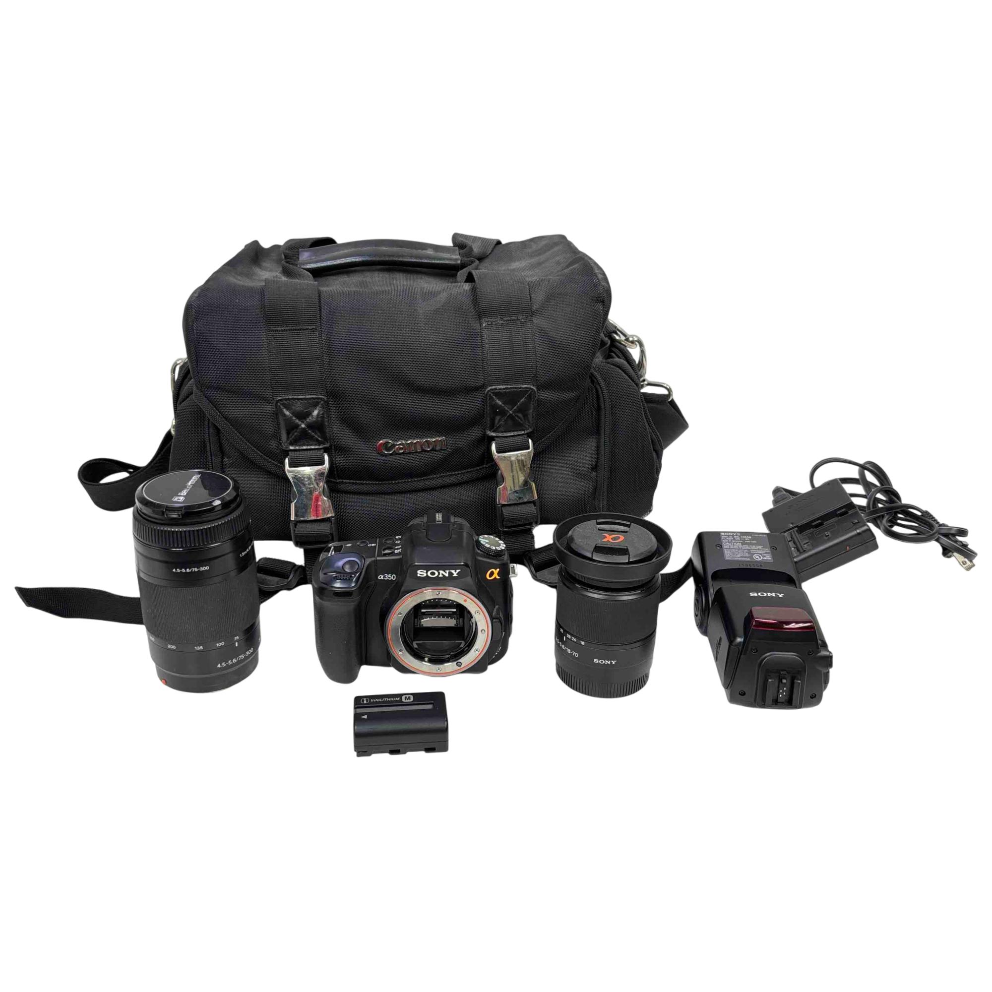 Sony Alpha DSLR-A350 14.2 Megapixel Digital Camera Bundle