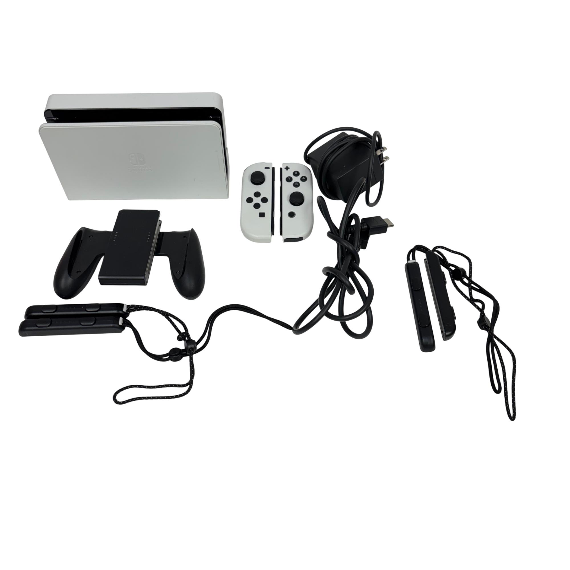 Nintendo Switch OLED HEG-001 64GB Video Game Console Bundle - 5417