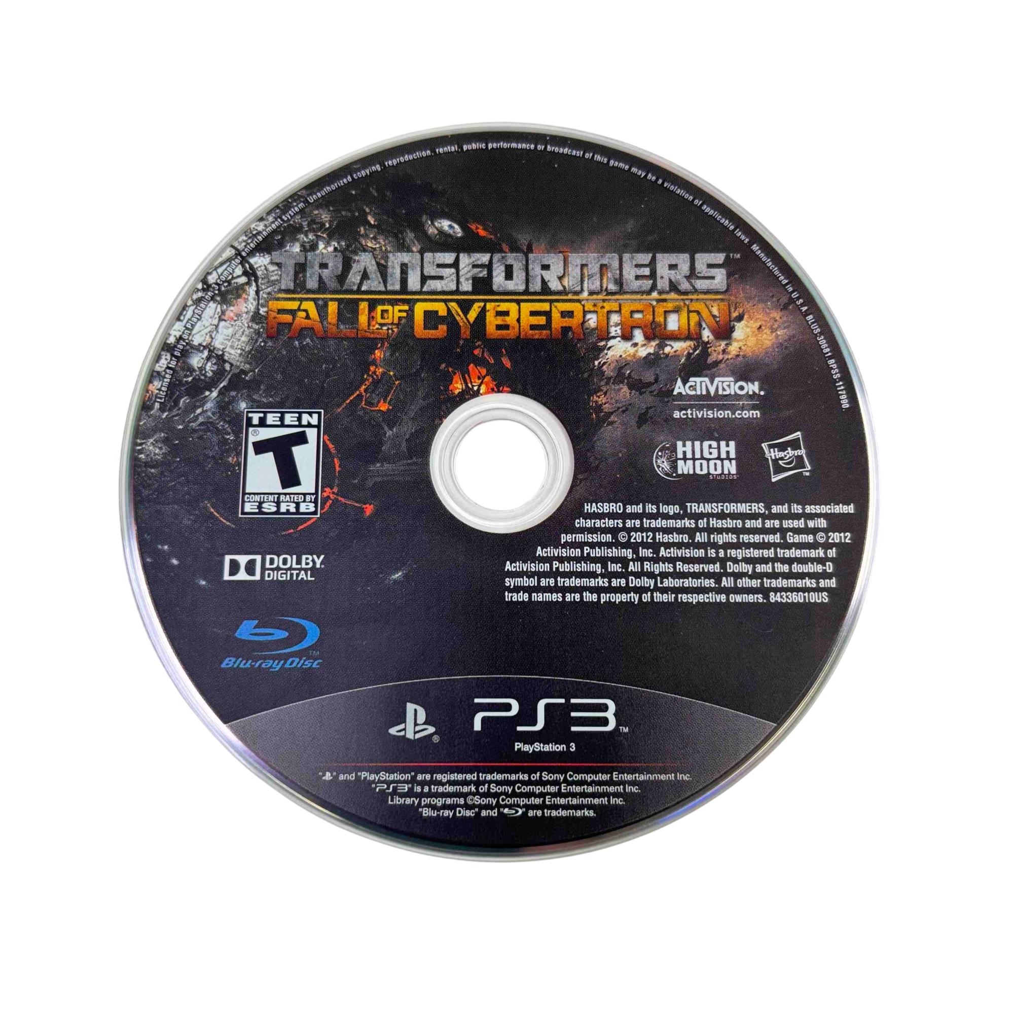 Activision Transformers: Fall of Cybertron PS3 Video Game BLUS-30581