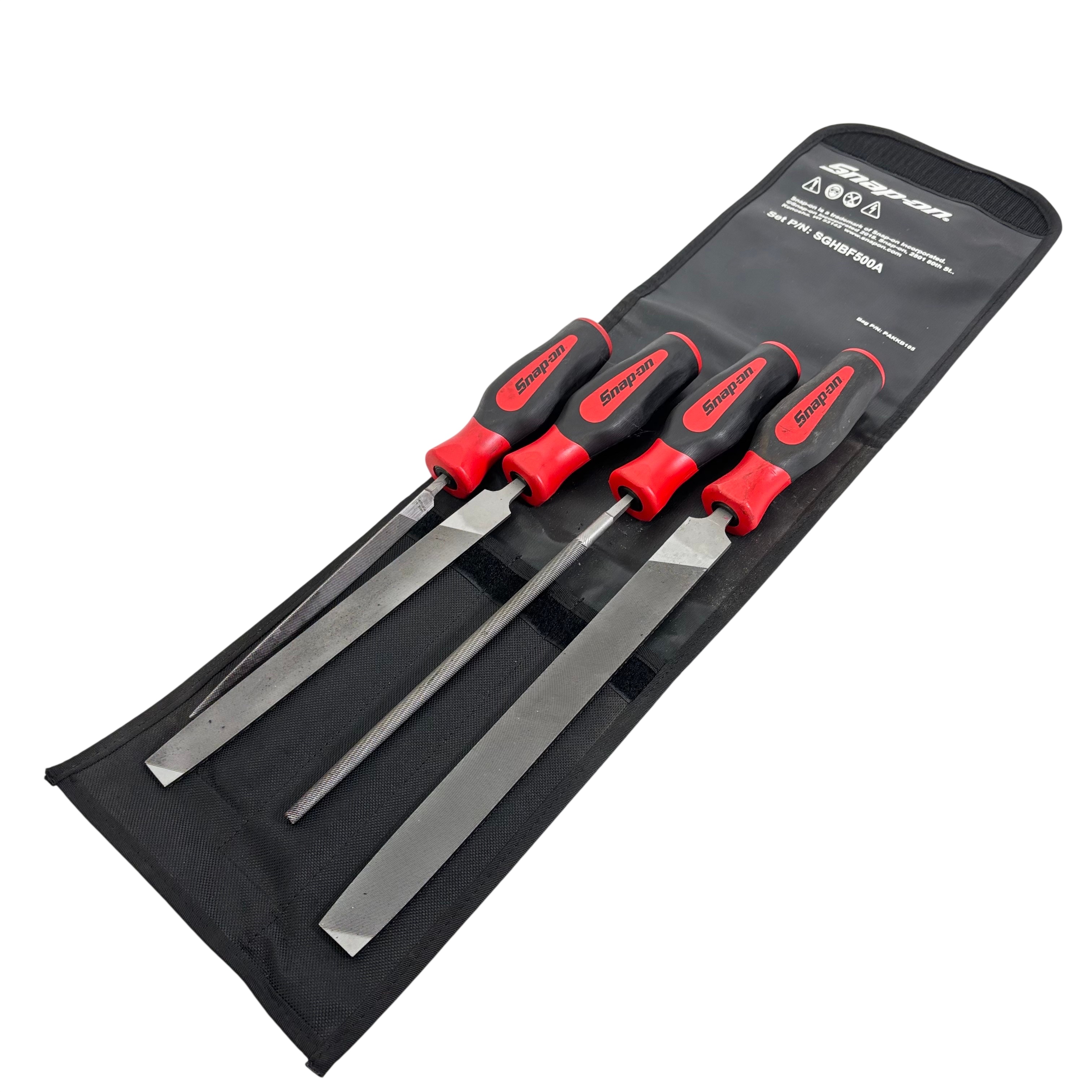 Snap-On Tools SGHBF500A 4-Piece File Set - Red/Black