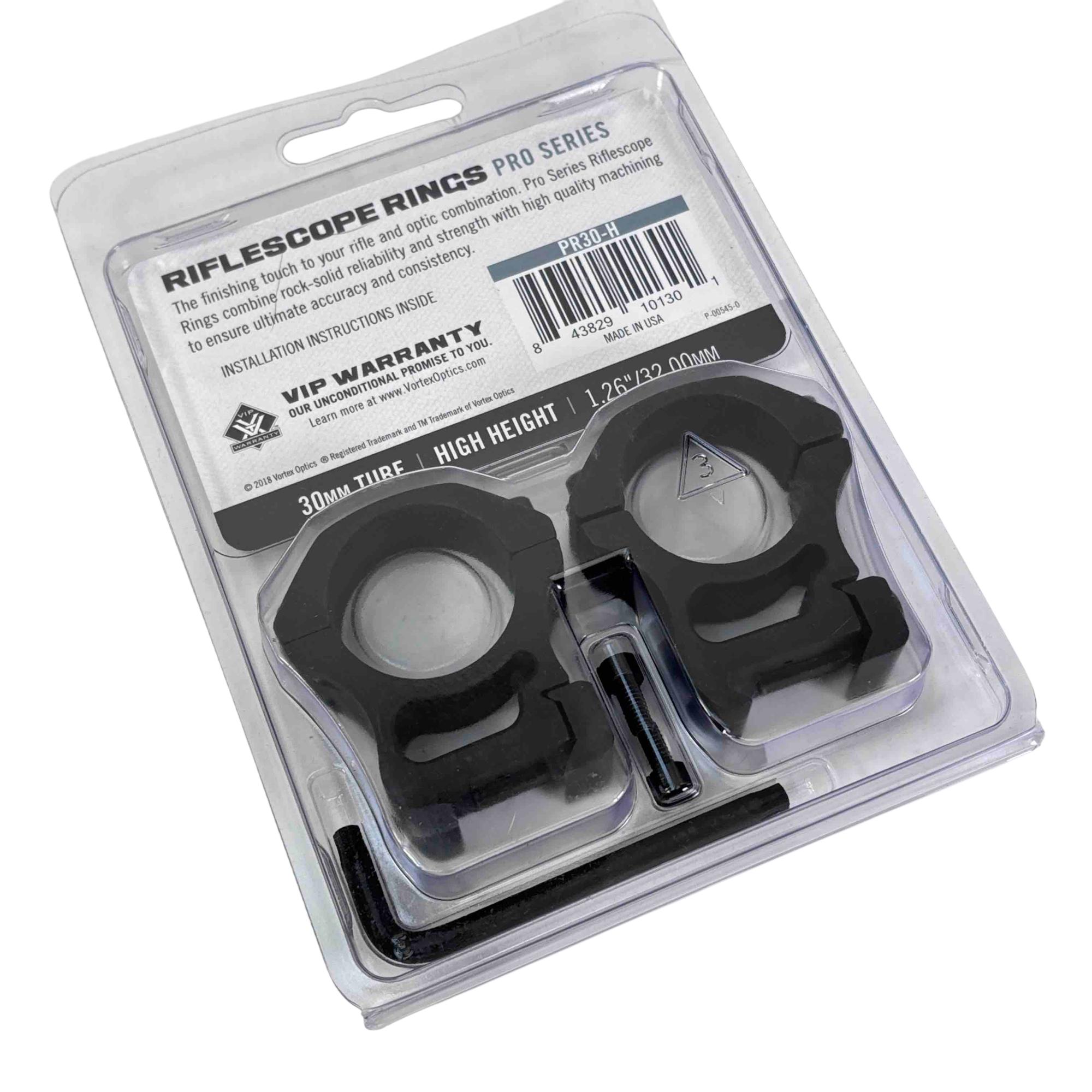 Vortex Pro Series PR30-H 30mm 1.26'' / 32mm Riflescope Rings 2-Pack