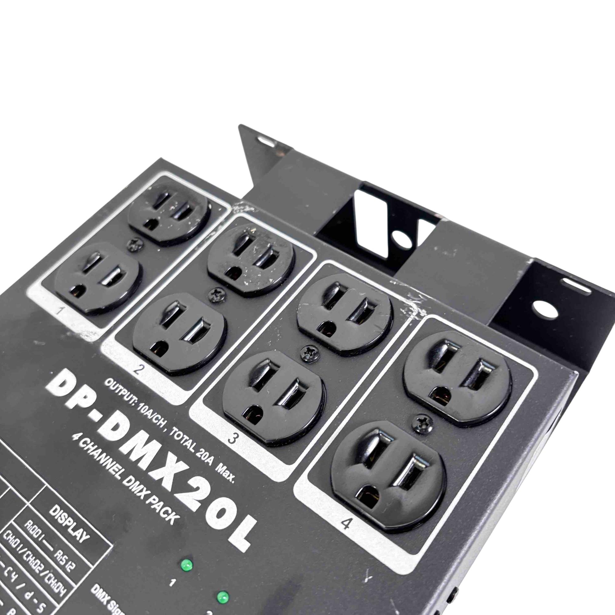 Elation DP-DMX20L 4-Channel DMX Dimmer/Switch Pack - 8627
