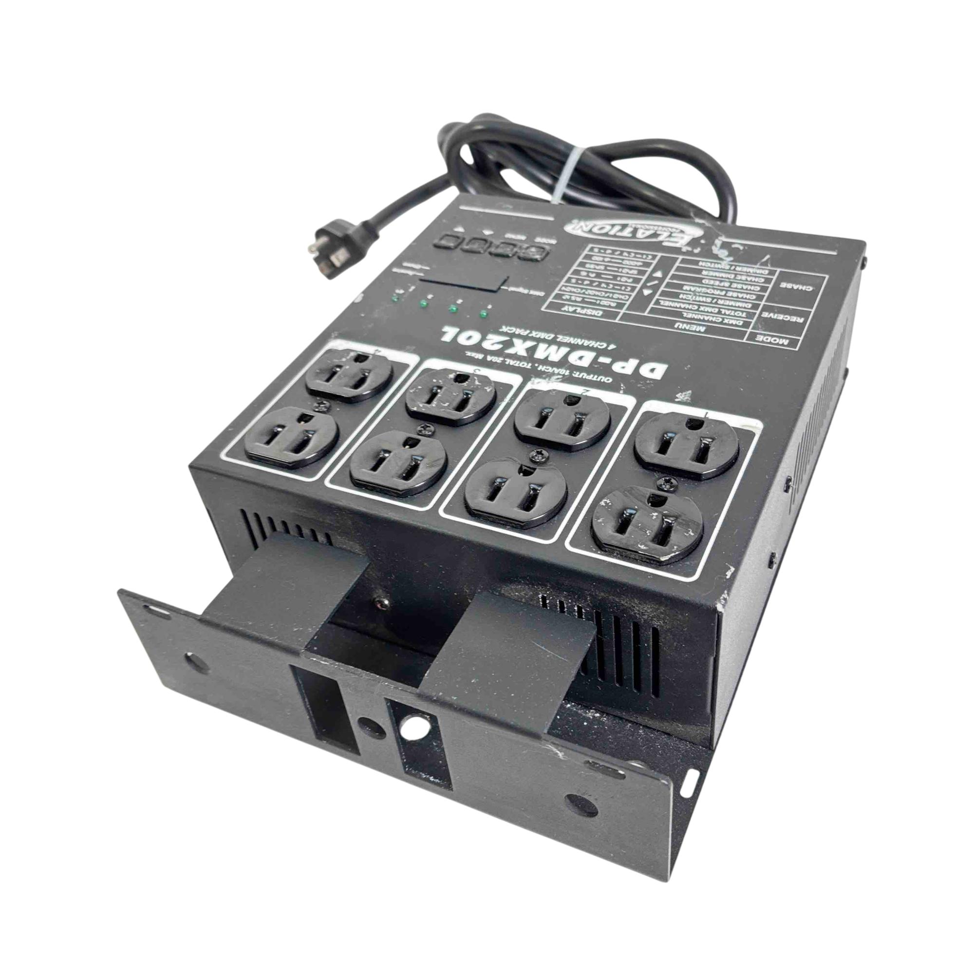Elation DP-DMX20L 4-Channel DMX Dimmer/Switch Pack - 8630