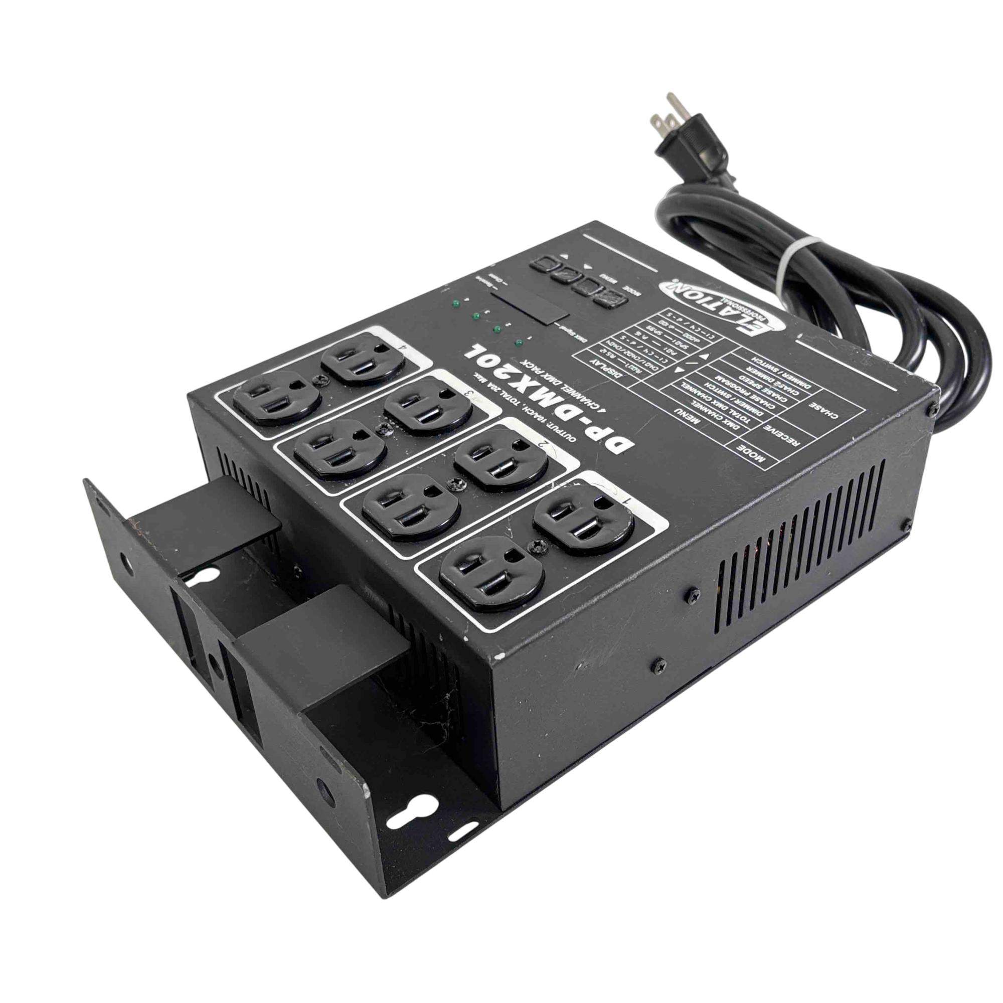 Elation DP-DMX20L 4-Channel DMX Dimmer/Switch Pack - 8632