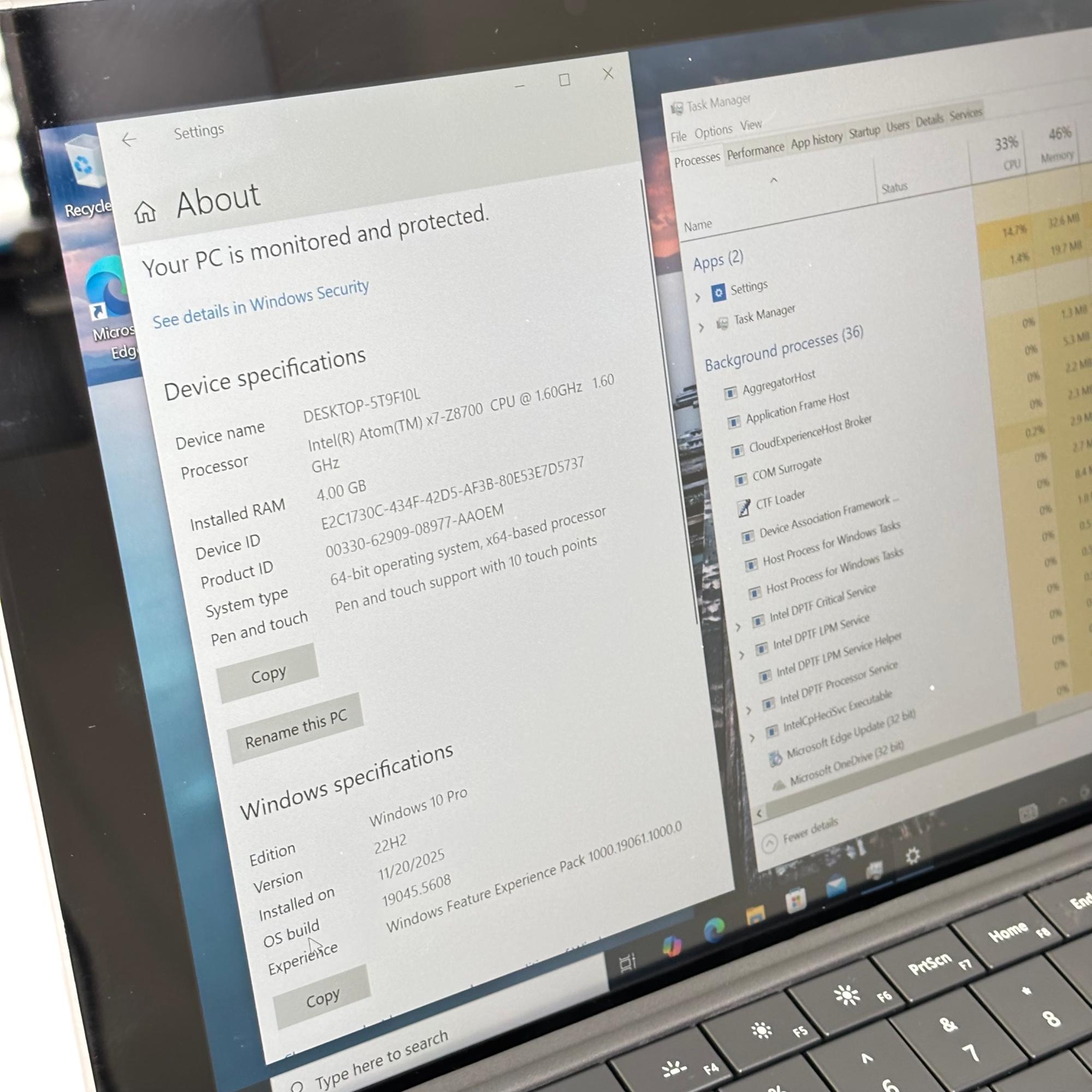 Microsoft Surface 3 (1645) Intel Atom x7-Z8700 1.6GHz 4GB 128GB SSD 10.8''