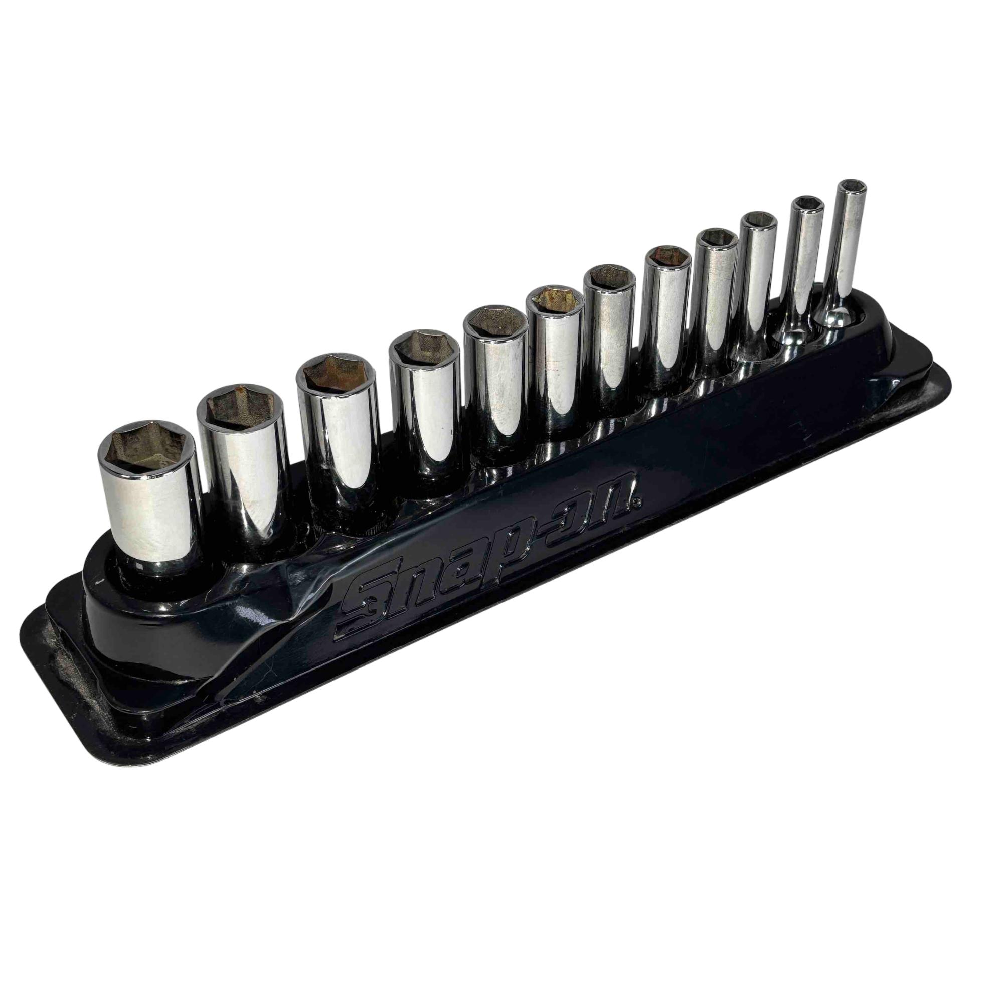 Snap-On-Tools 11-Piece STMM Series 5-15mm Deep Sockets & Mac Tools 10mm Set