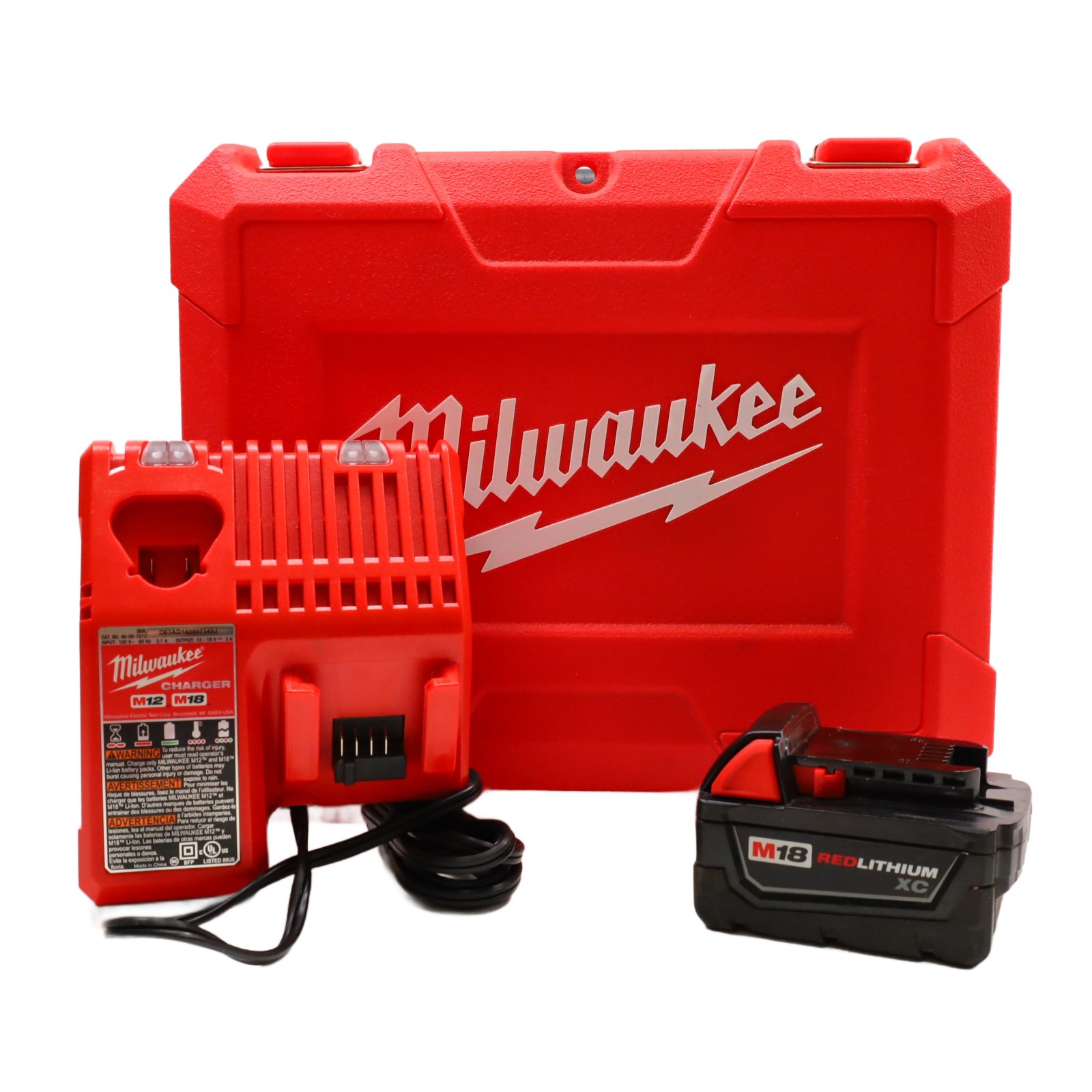 Milwaukee 2606-22CX M18 18V Lithium-Ion Cordless 1/2" Drill Driver Kit ...