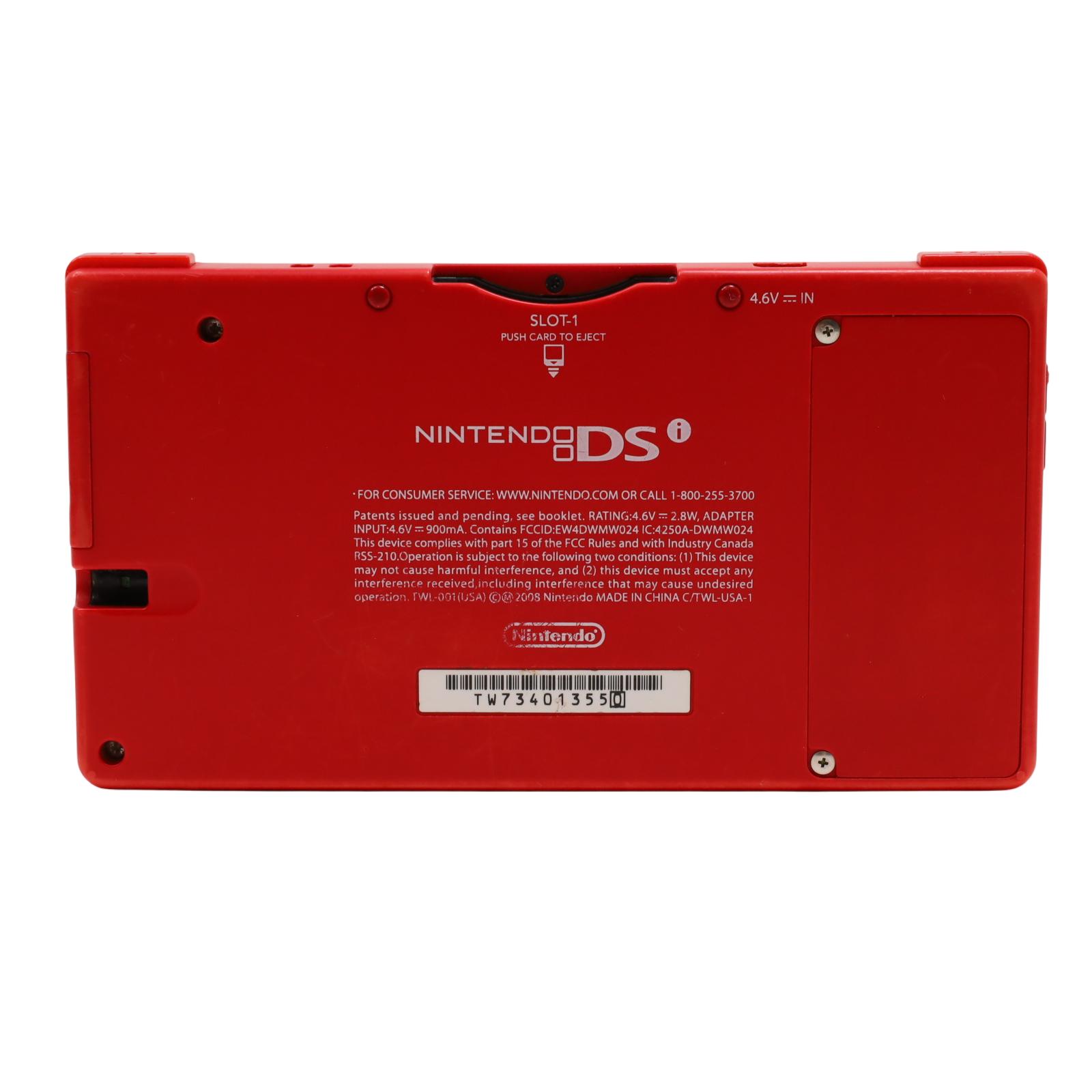 Nintendo DSi TWL-001 Dual-Screen Handheld Video Game System - Red (7151)