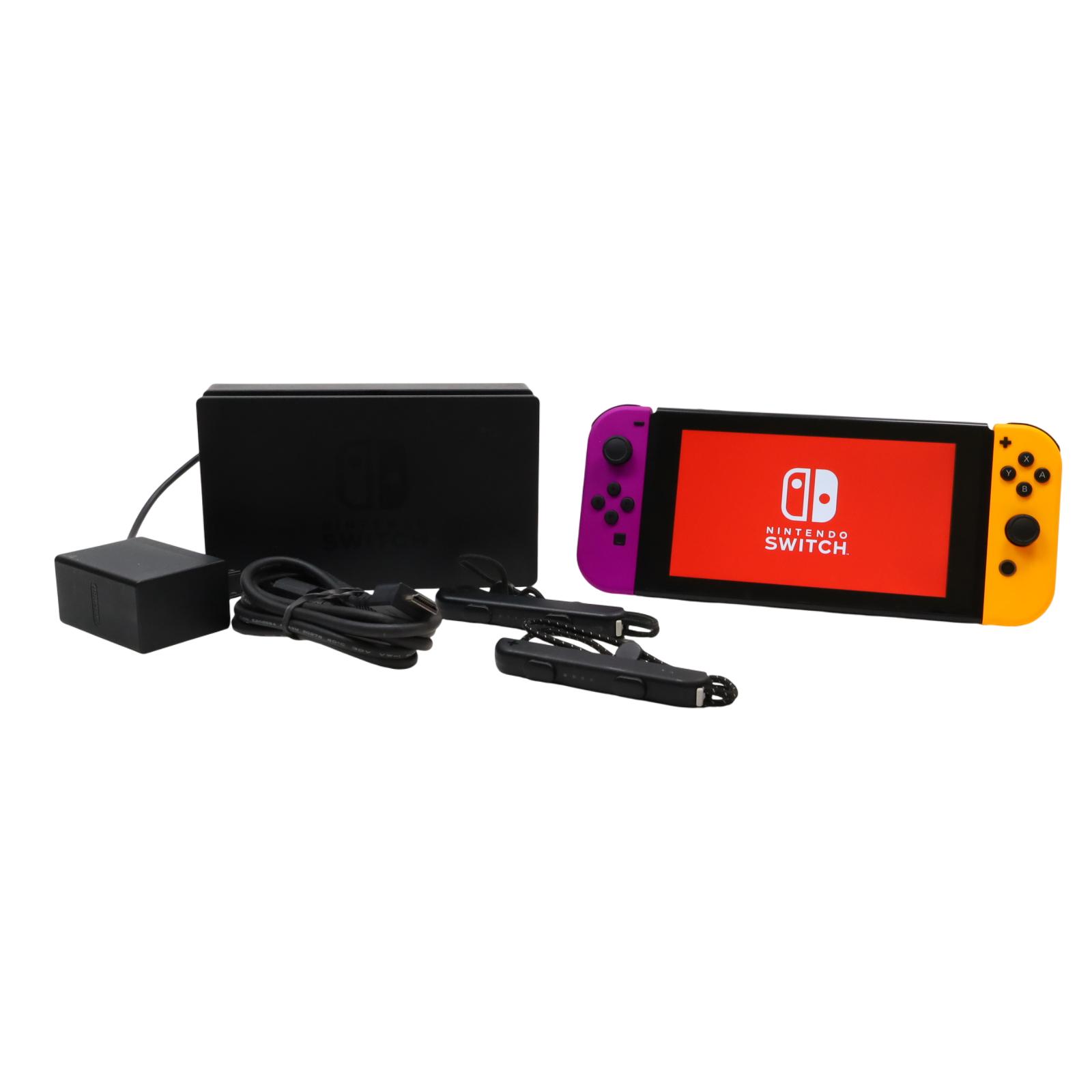Nintendo Switch HAC-001(-01) 32GB + 128GB Video Game System - Purple/Orange