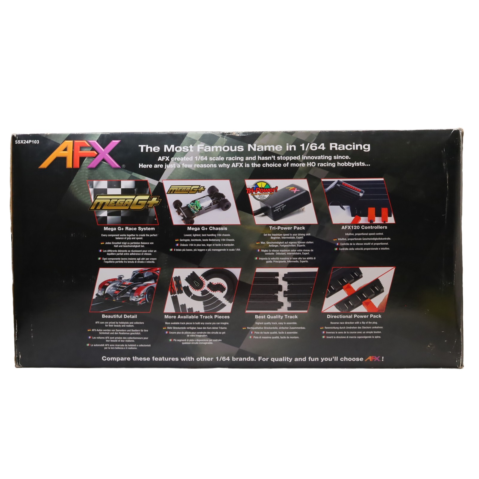 Snap-on Tools AFX SSX24P103 66.2" Electric HO Slot Car Race Track