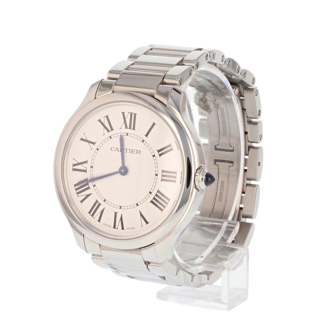 Cartier Ronde Must De Cartier 36mm Silver Dial Stainless Steel Men's ...