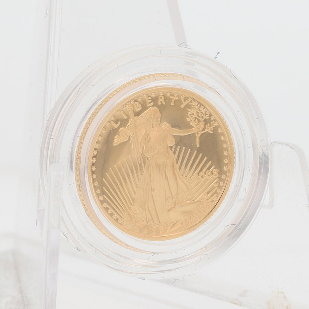 2003 $5 American Eagle Liberty West Point Mint 1/10 oz Fine Gold US ...