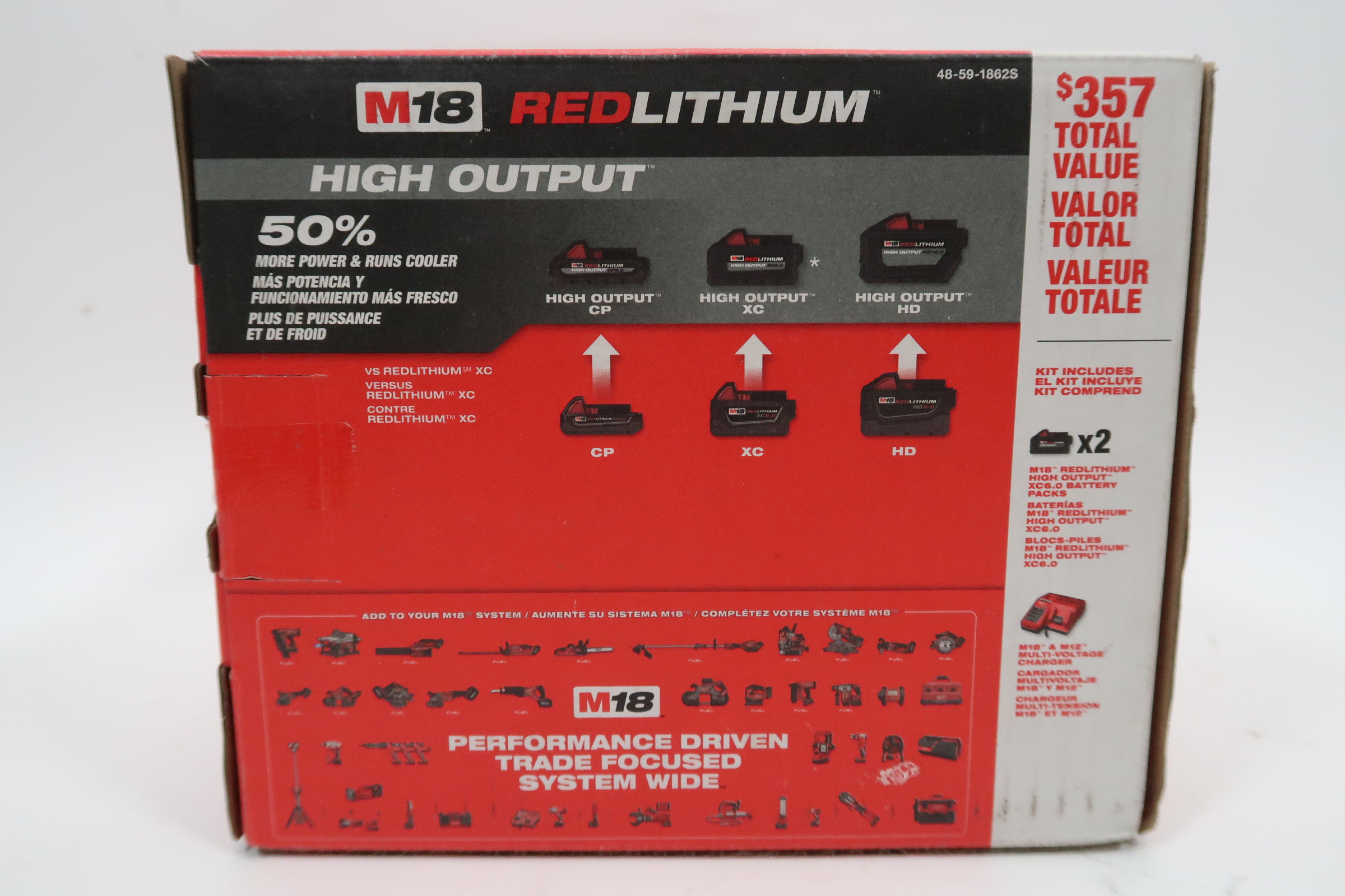 Milwaukee 48-59-1862s 18V Li-Ion Dual Bay Rapid Battery Charger W ...