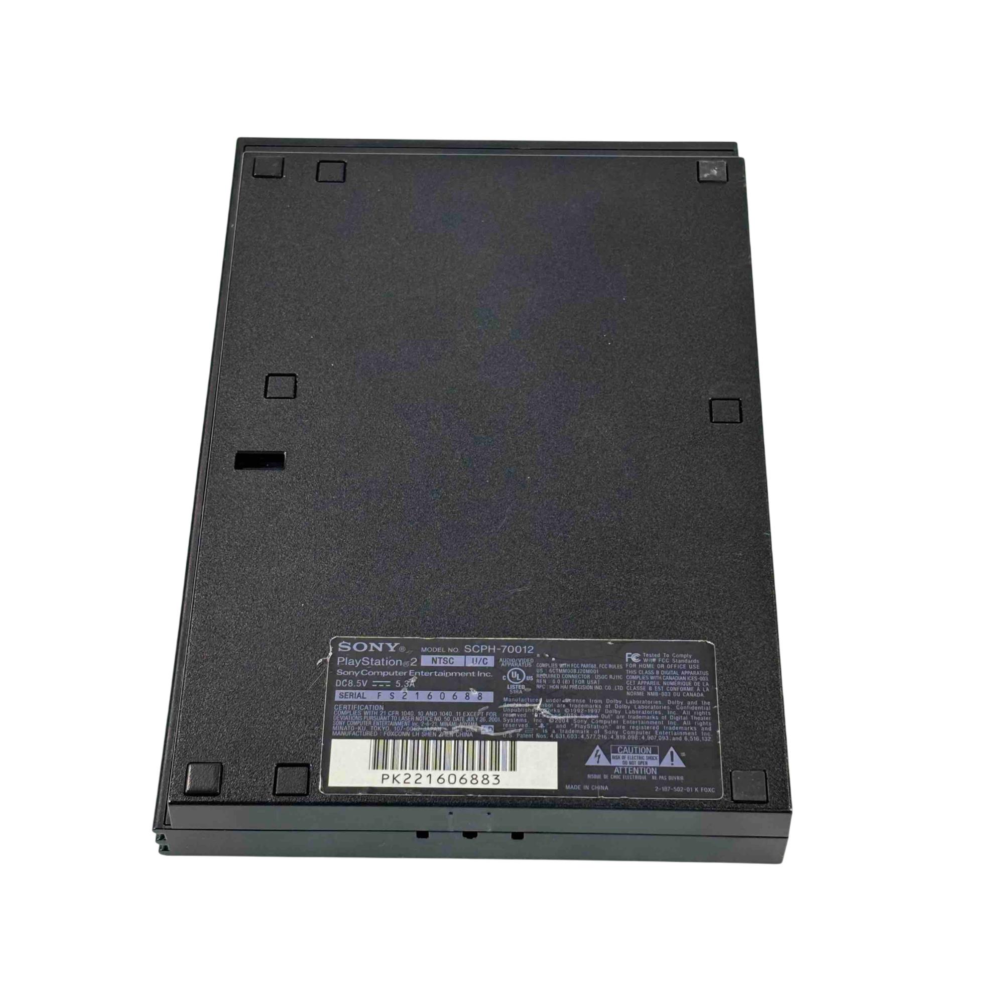 Sony PlayStation 2 Slim SCPH-70012 Charcoal Black Home Video Game Console