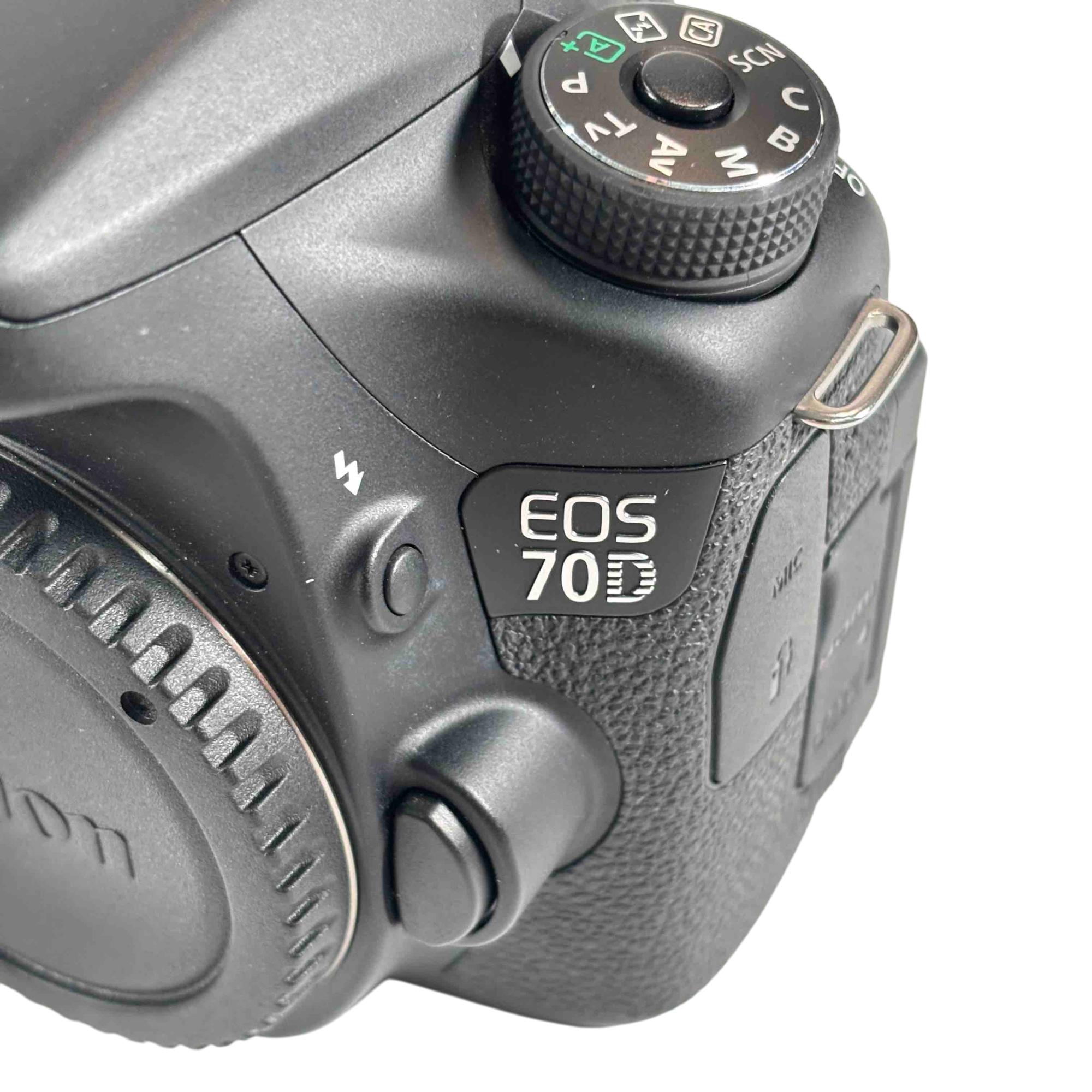 Canon EOS 70D 20.2MP APS-C CMOS 3-Inch Swivel Screen DSLR Digital Camera