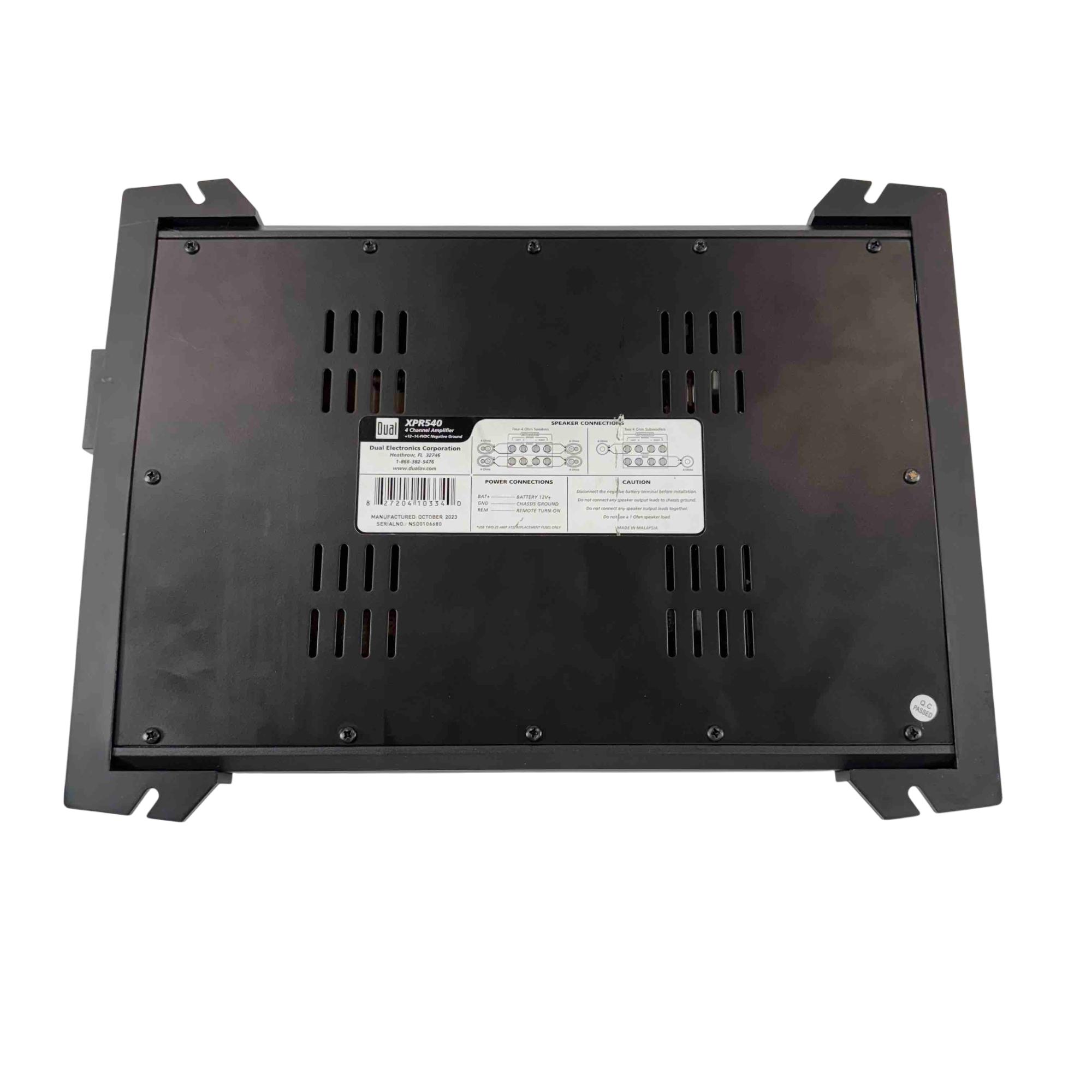 Dual XPR540 4/3/2 Channel 1,200-Watt MOSFET Powered Car Audio Amplifier