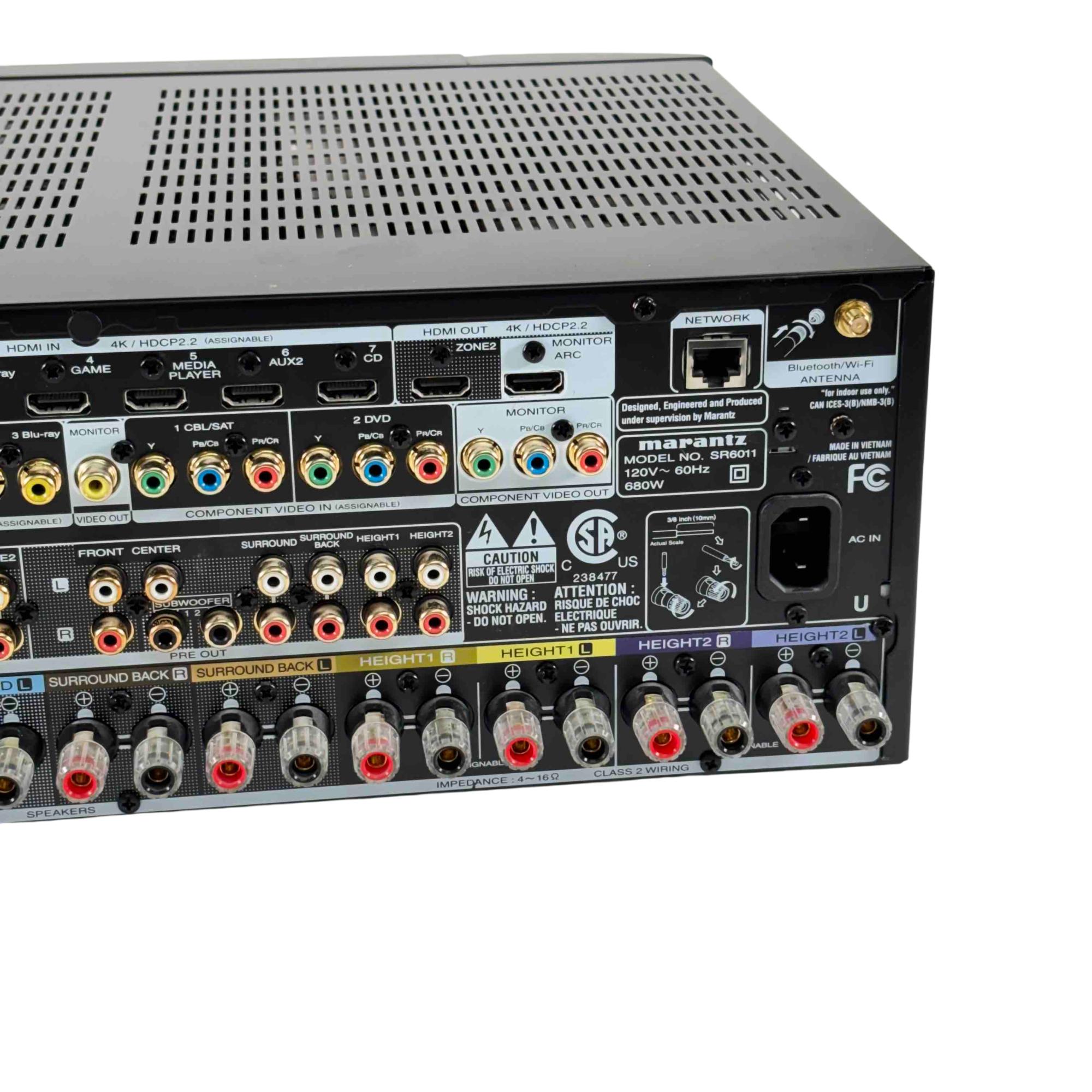 Marantz SR6011 9.2-Ch Wi-Fi Bluetooth Home Theater Receiver LOCAL PICKUP