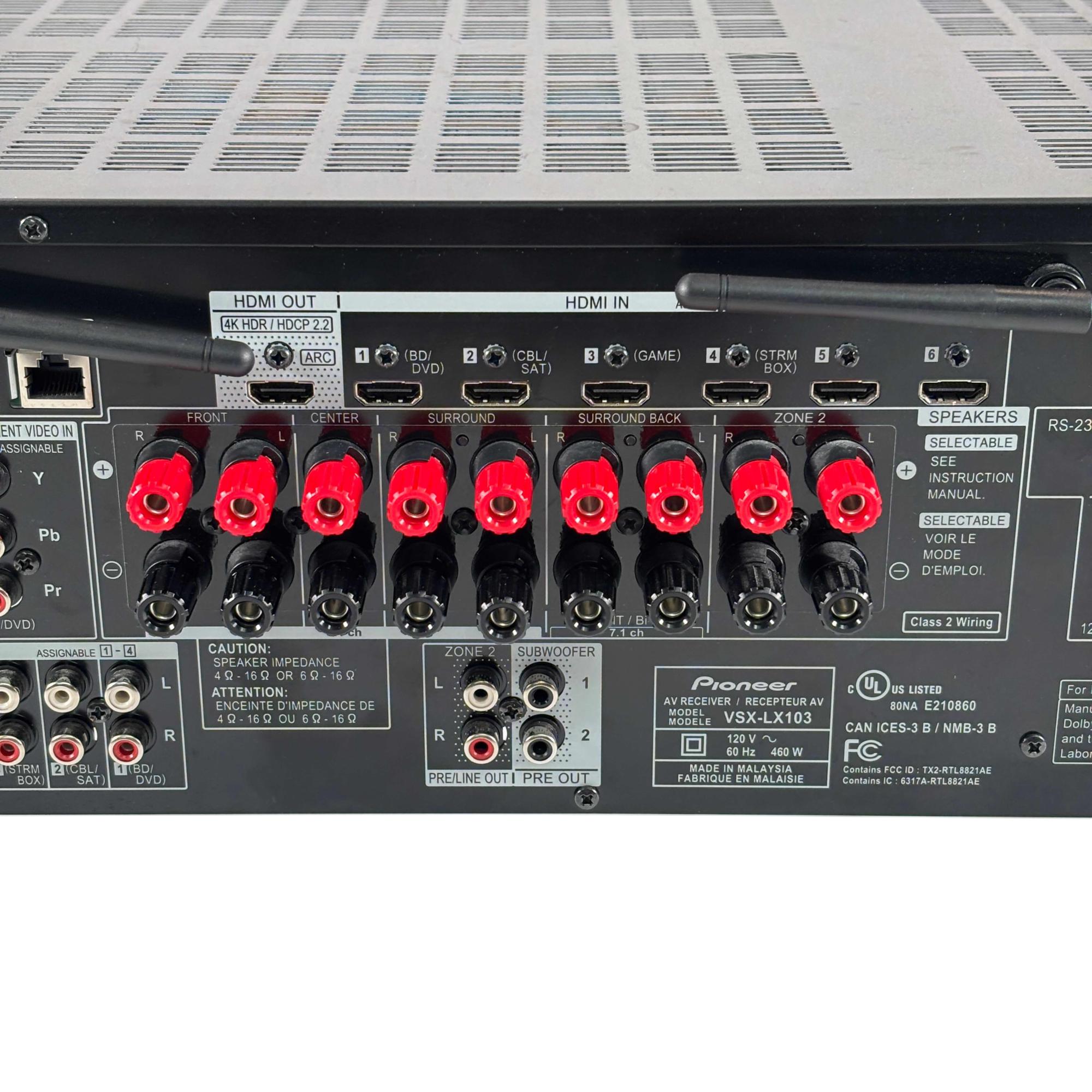 Pioneer Elite VSX-LX103 7.2-Channel Network AV Receiver LOCAL PICKUP ONLY