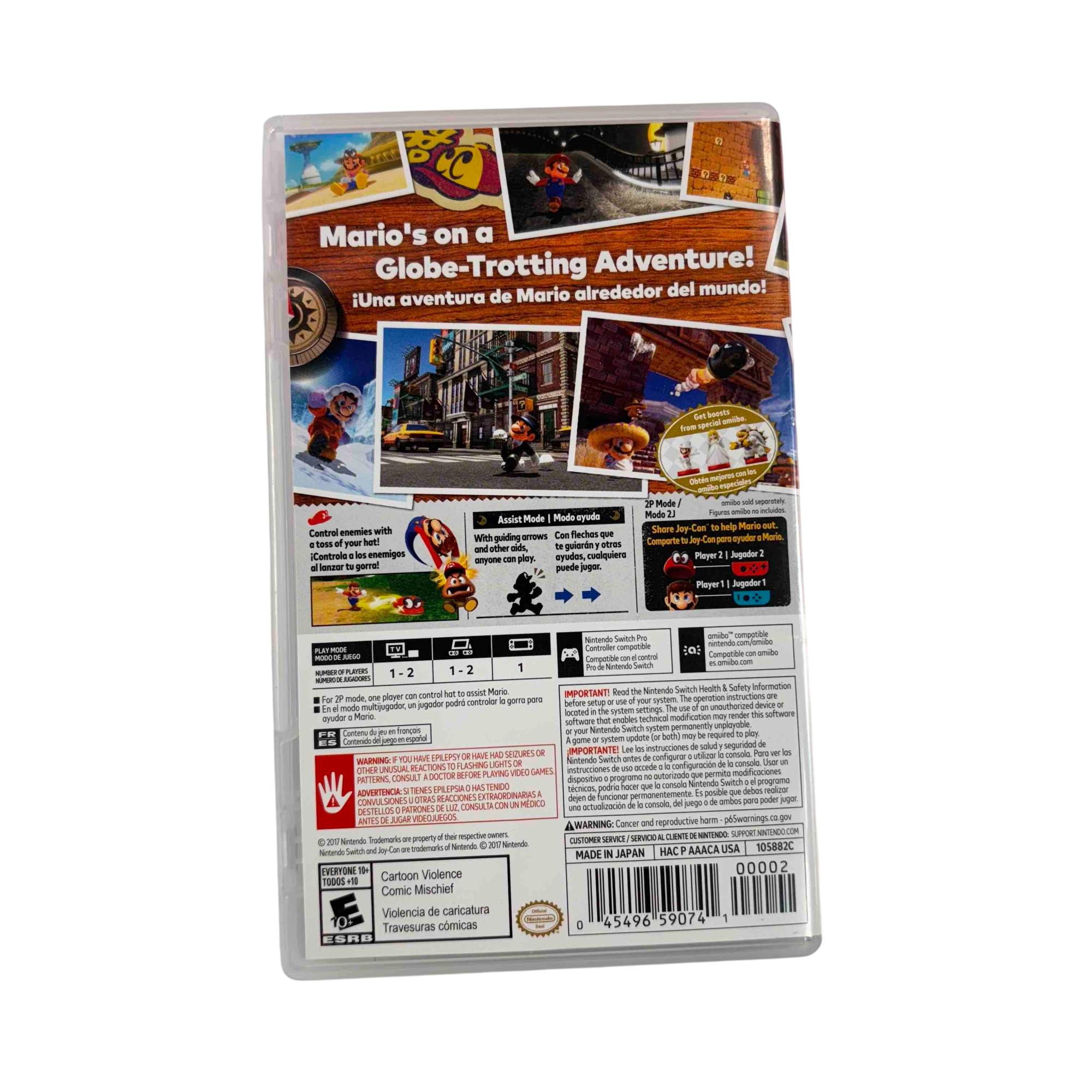 Super Mario Odyssey Video Game for the Nintendo Switch