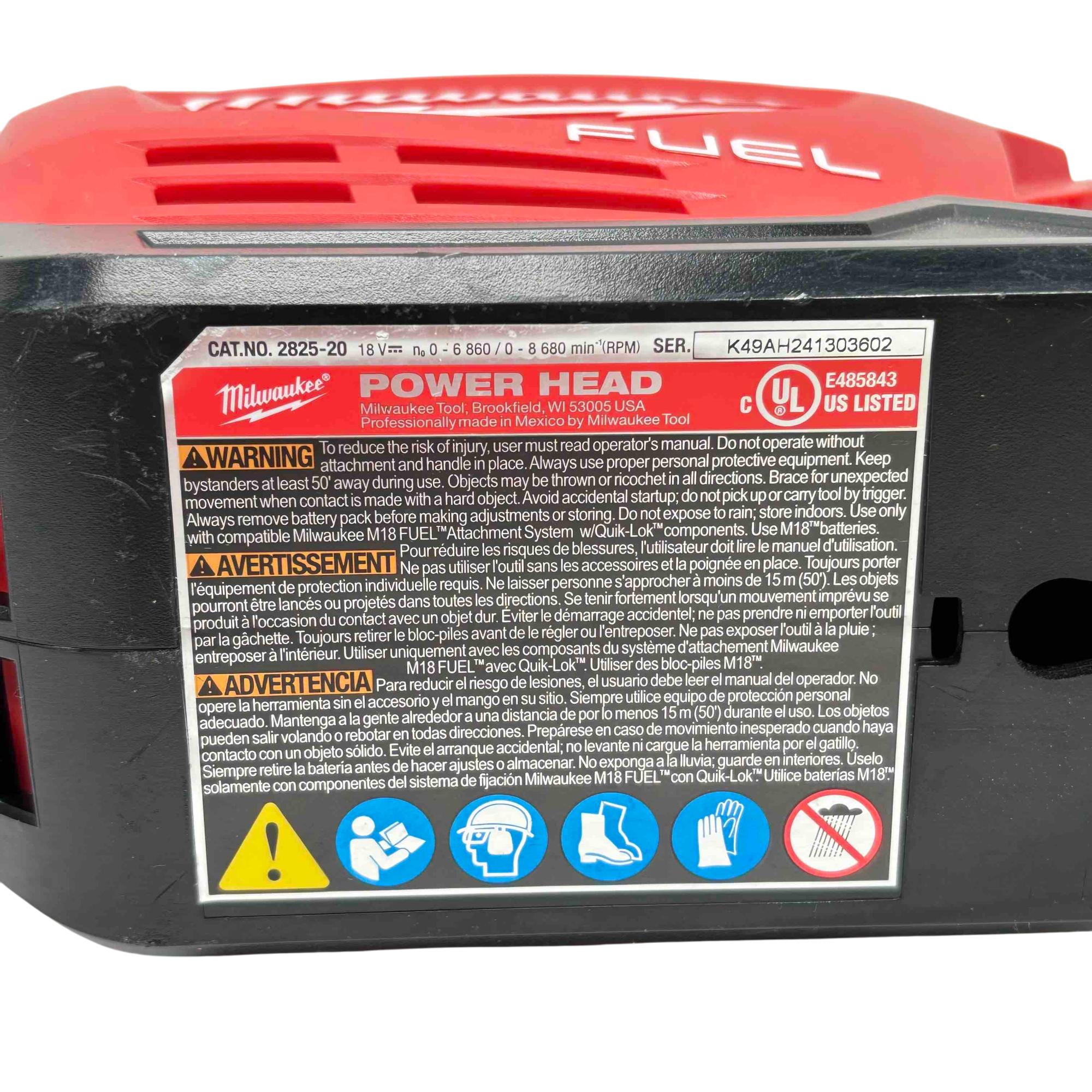 Milwaukee 2825-20ST M18 FUEL 18V Cordless Brushless String Grass Trimmer