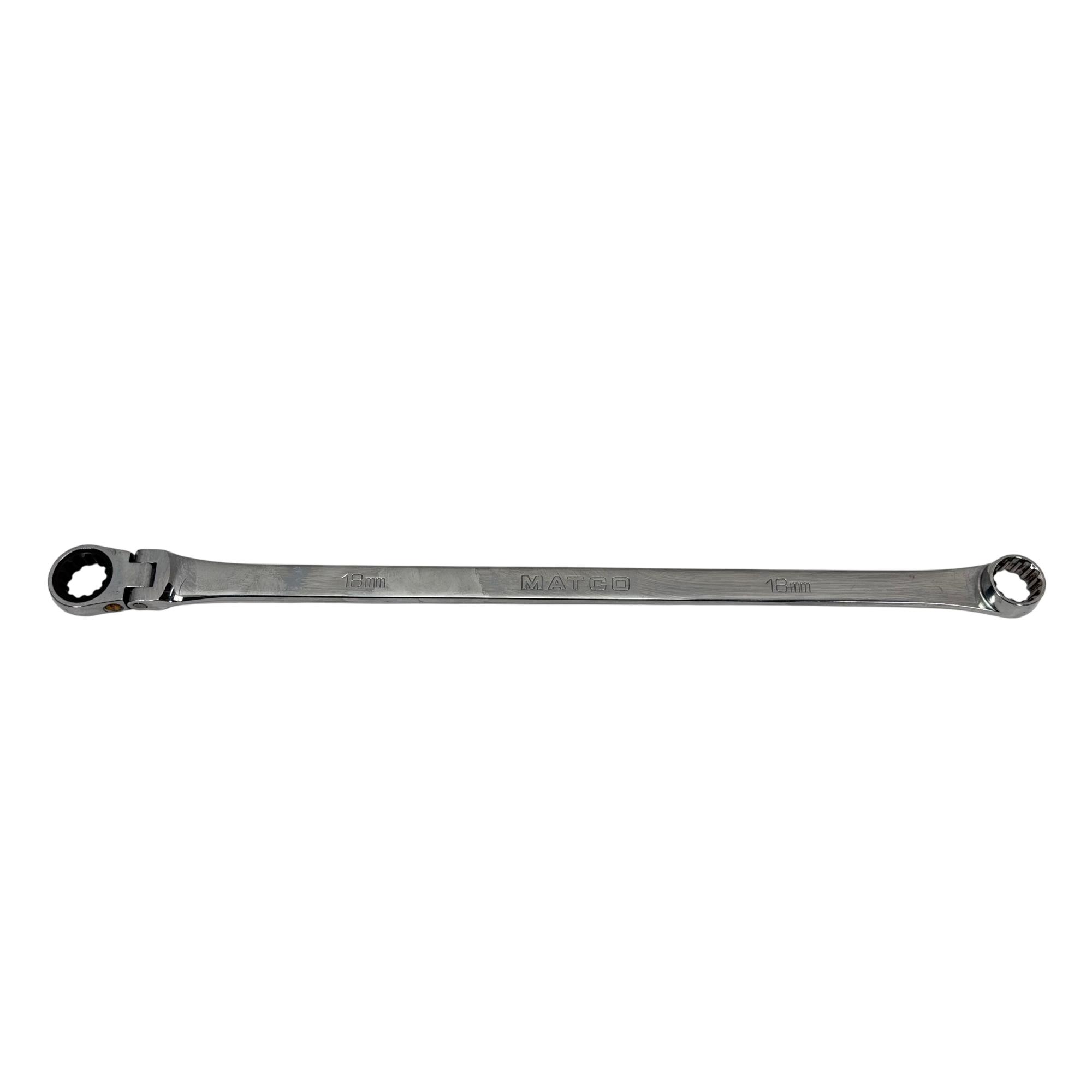 Matco SRFBZXLM102 10pc Metric Flex Head Extra-Long Ratcheting Box ...