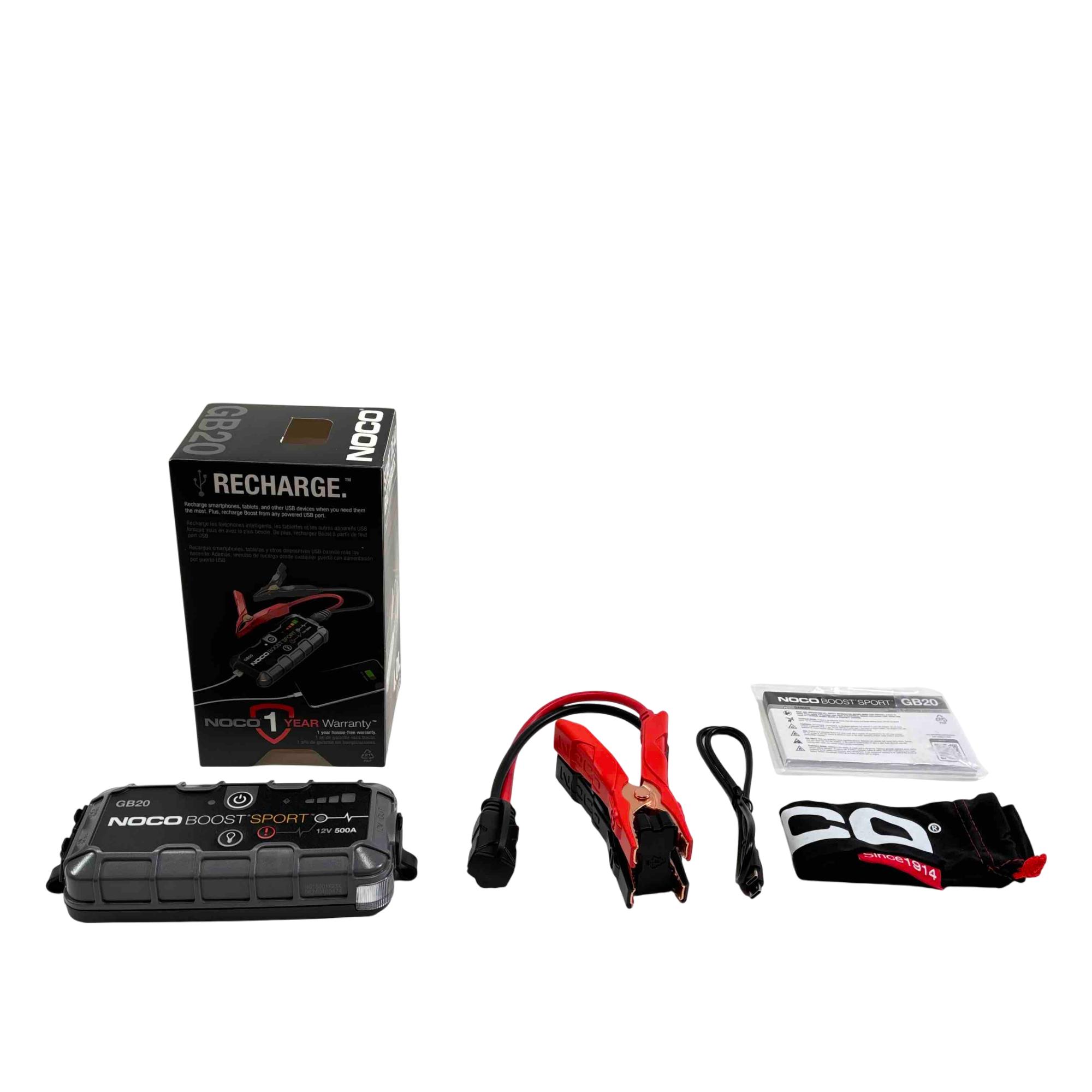 NOCO GB20 Boost Sport 12V 500A Lithium Jump Starter