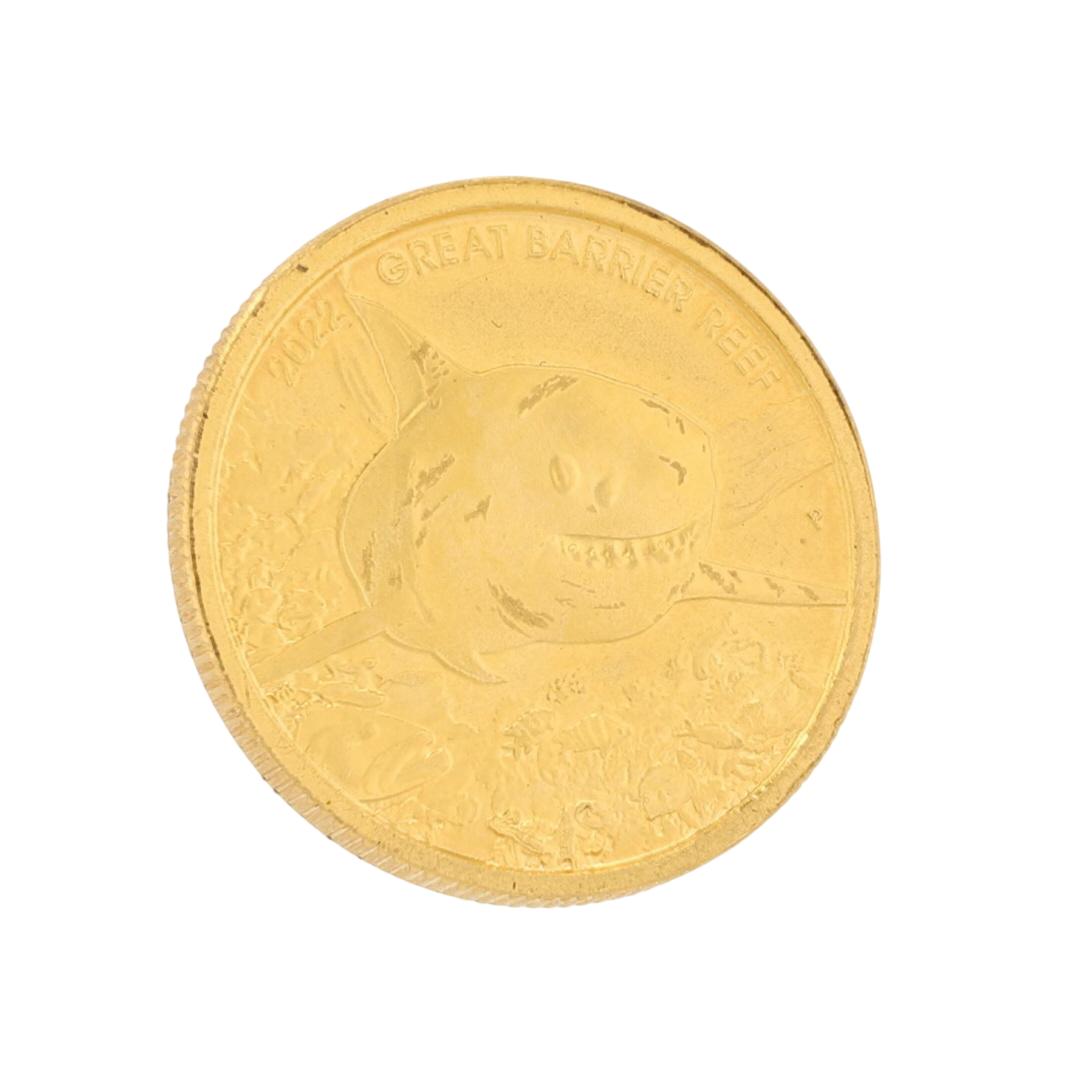 2022 Australia Great Barrier Reef Shark Elizabeth II $25 Coin 1/4 oz ...