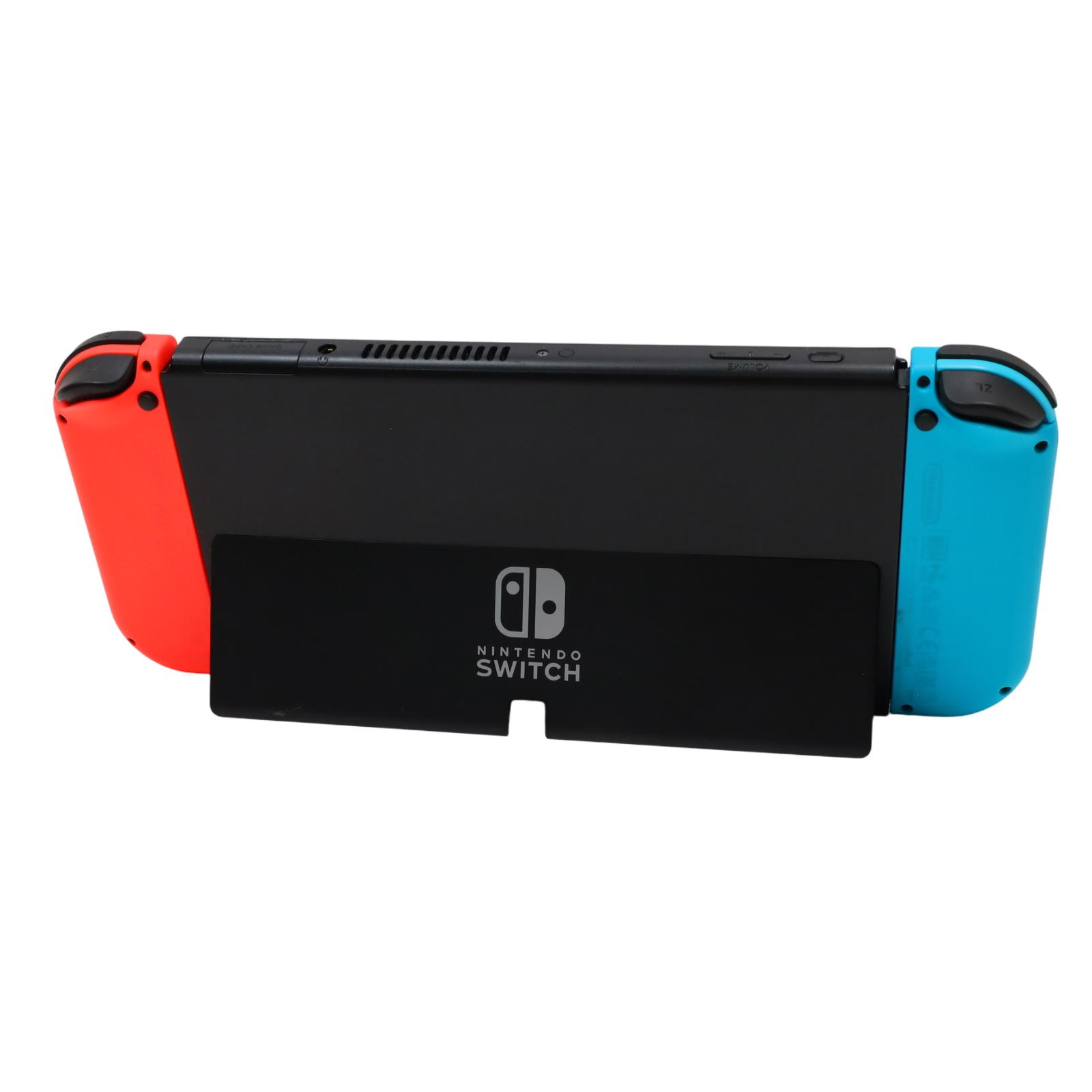 Nintendo Switch OLED HEG-001 64GB Video Game Console - Blue/Red (1817)