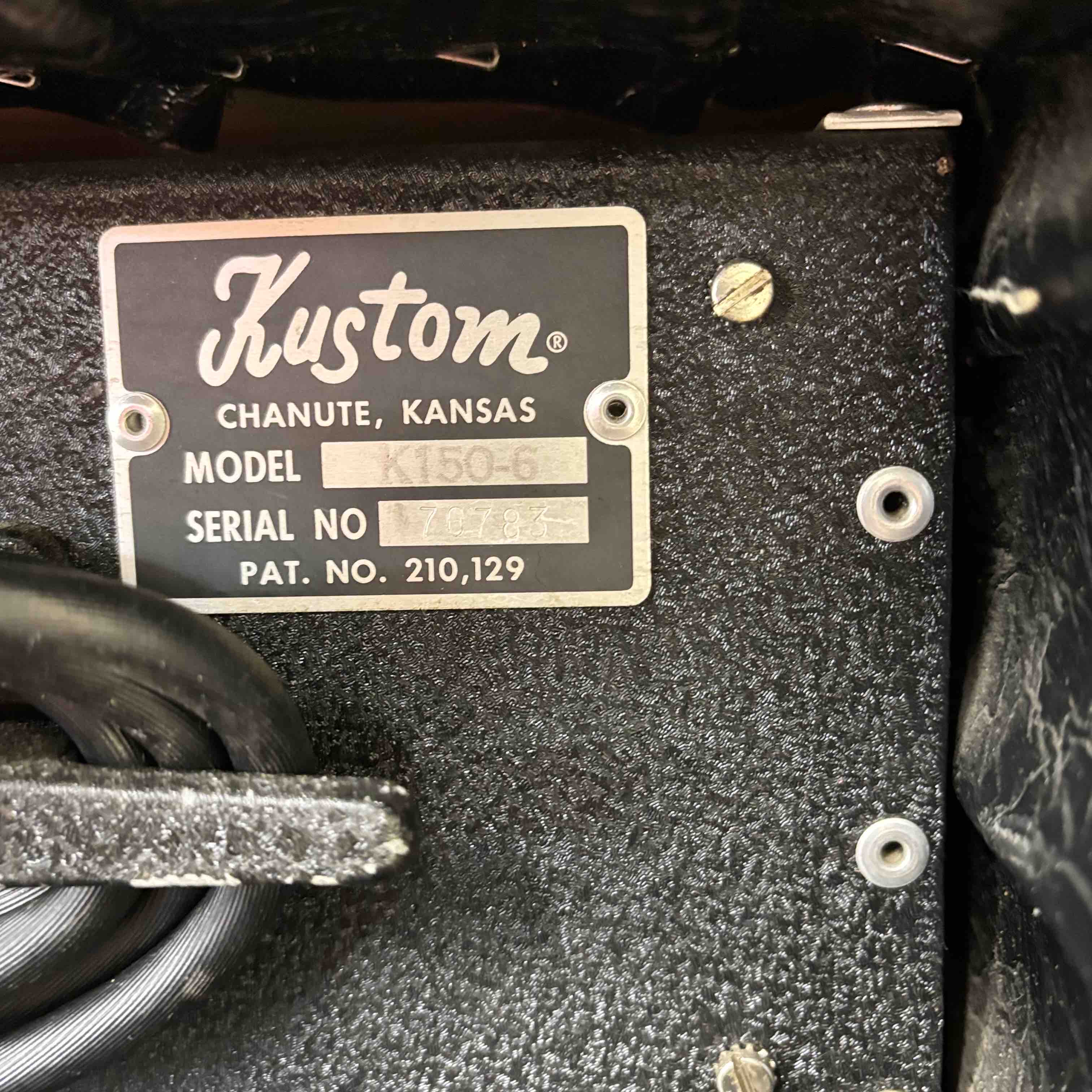 Kustom K150-6 Combo Padded Guitar Amplifier - Local Pickup Only