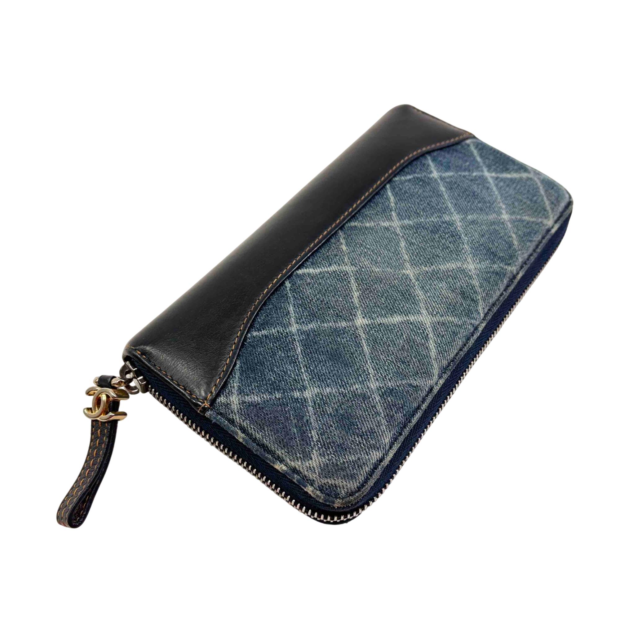Chanel Denim Quilted Wallet