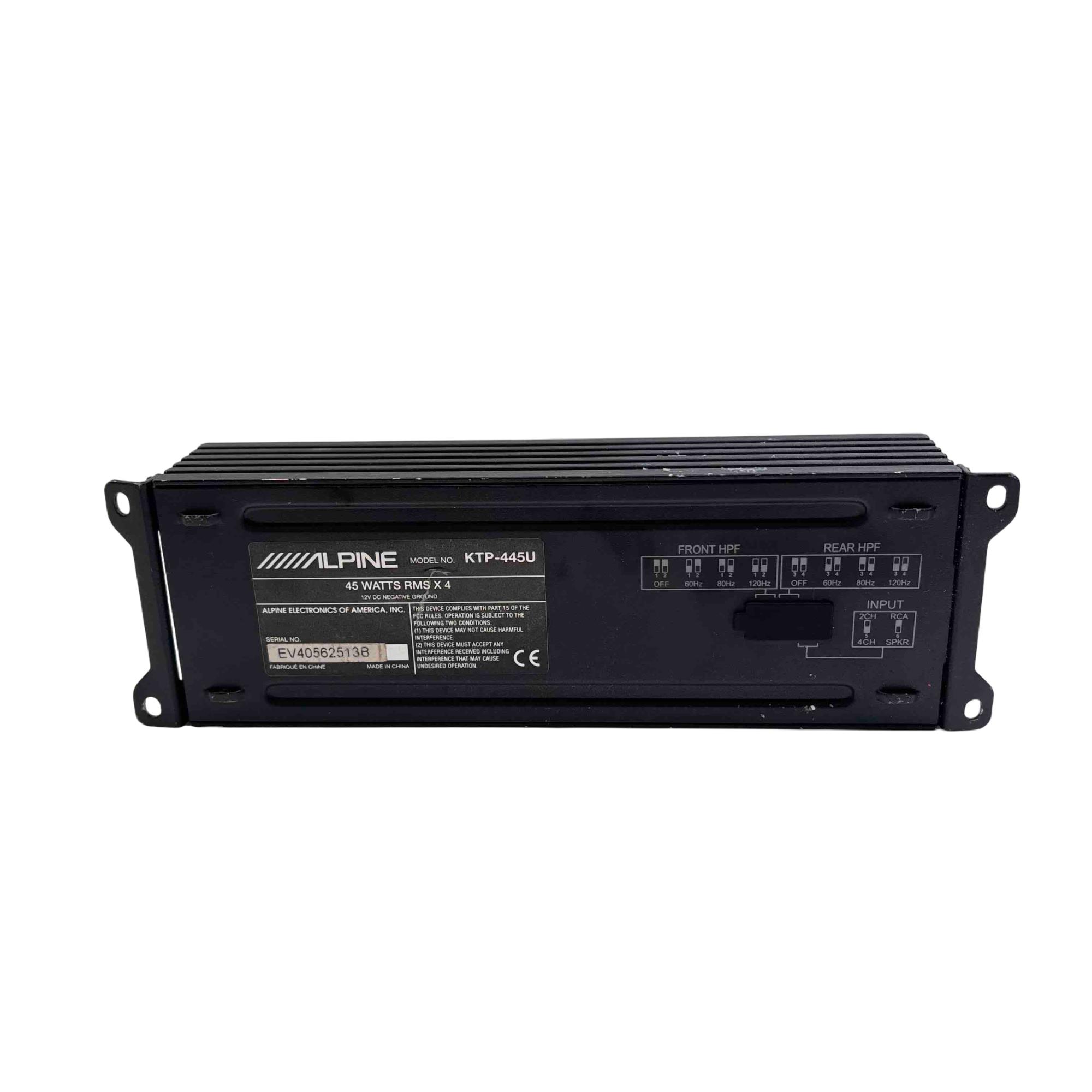 Alpine KTP-445U 4-Channel 45 watts RMS X 4 Compact Car Amplifier